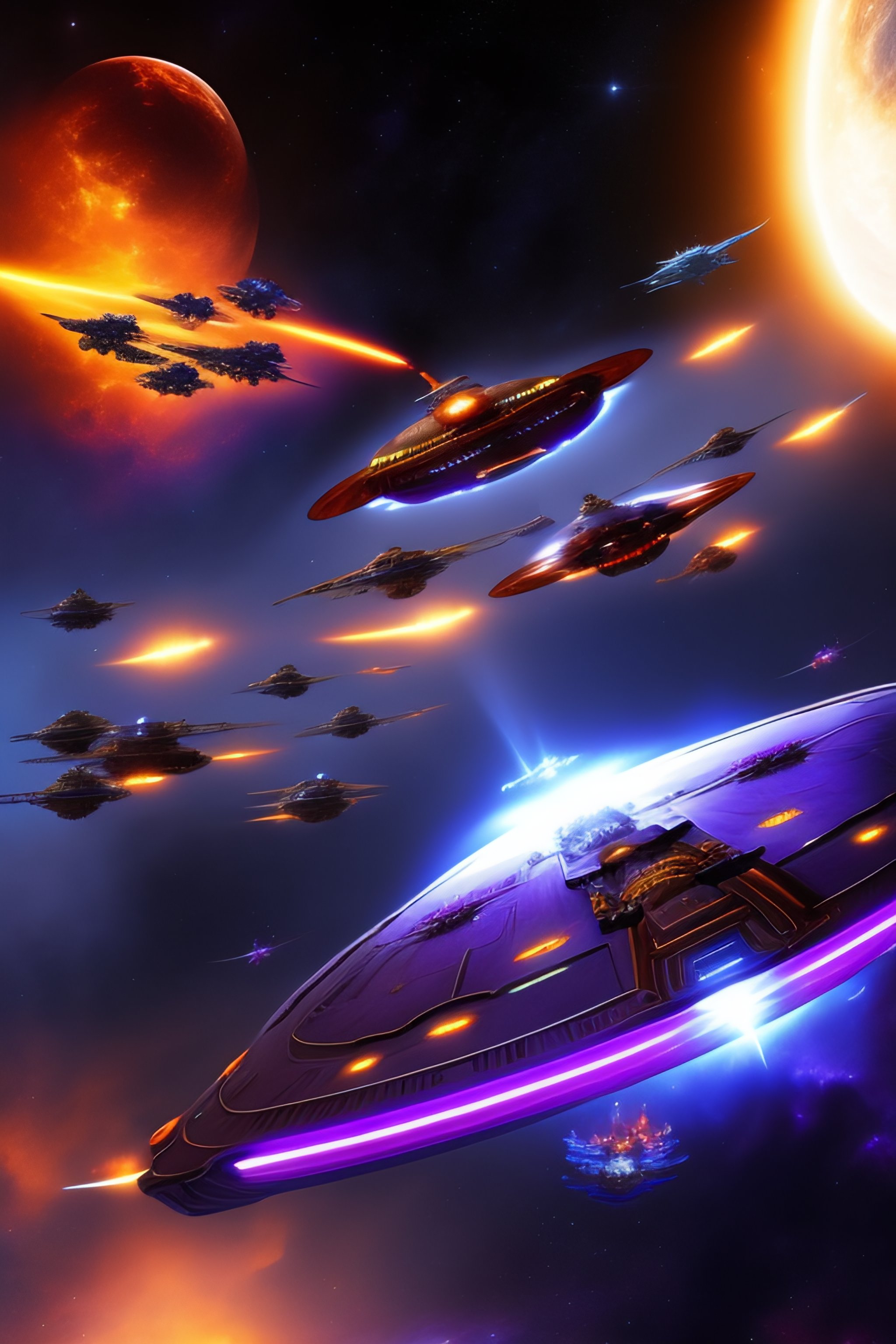 Lexica - Photo of a space battle between the Imperium of Man from ...
