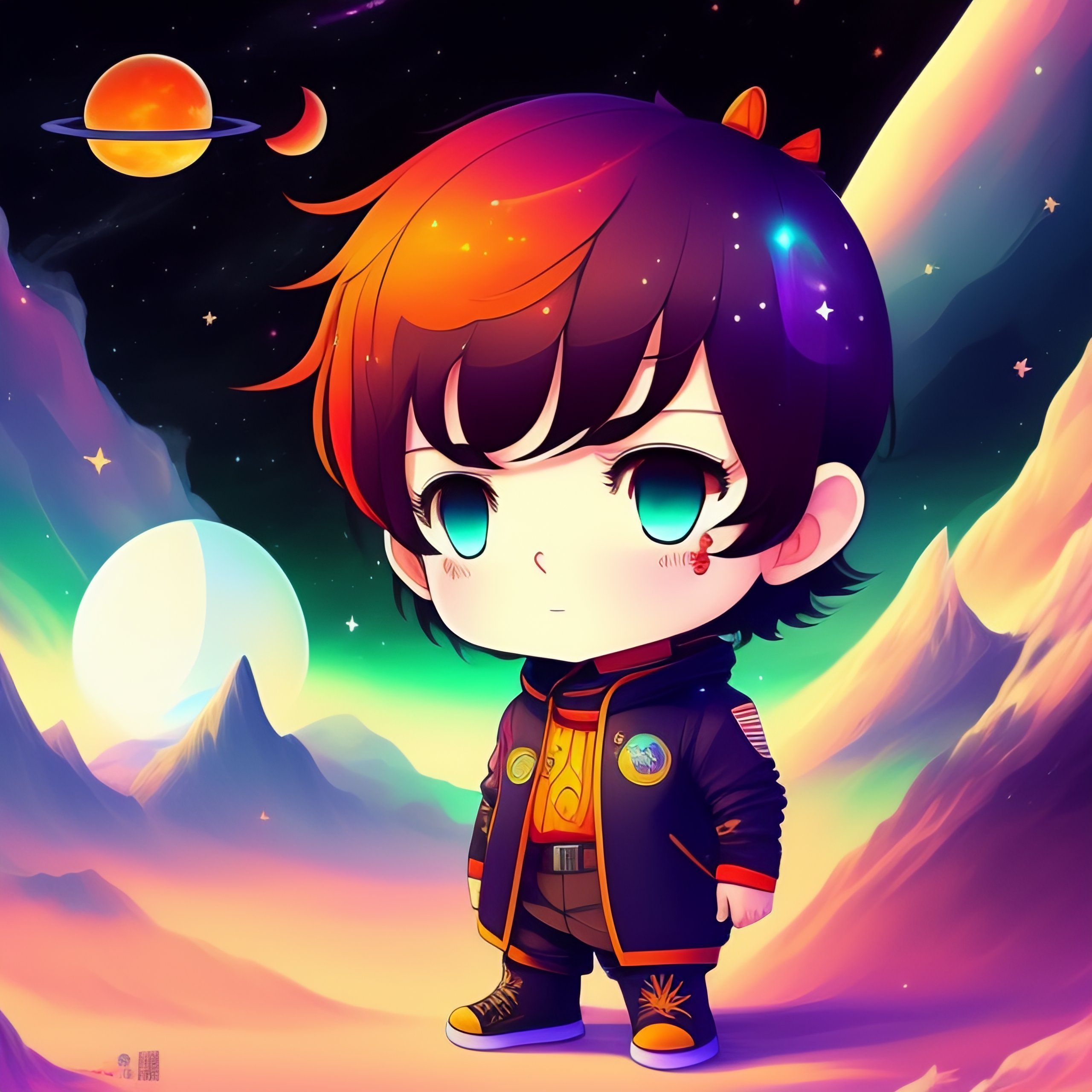 Lexica - Chibi Jung Kook, featured on pixiv, space art, 2d game art ...
