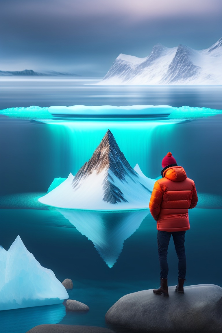 Lexica - A man playing chess on a iceberg against posseidon, realistic ...