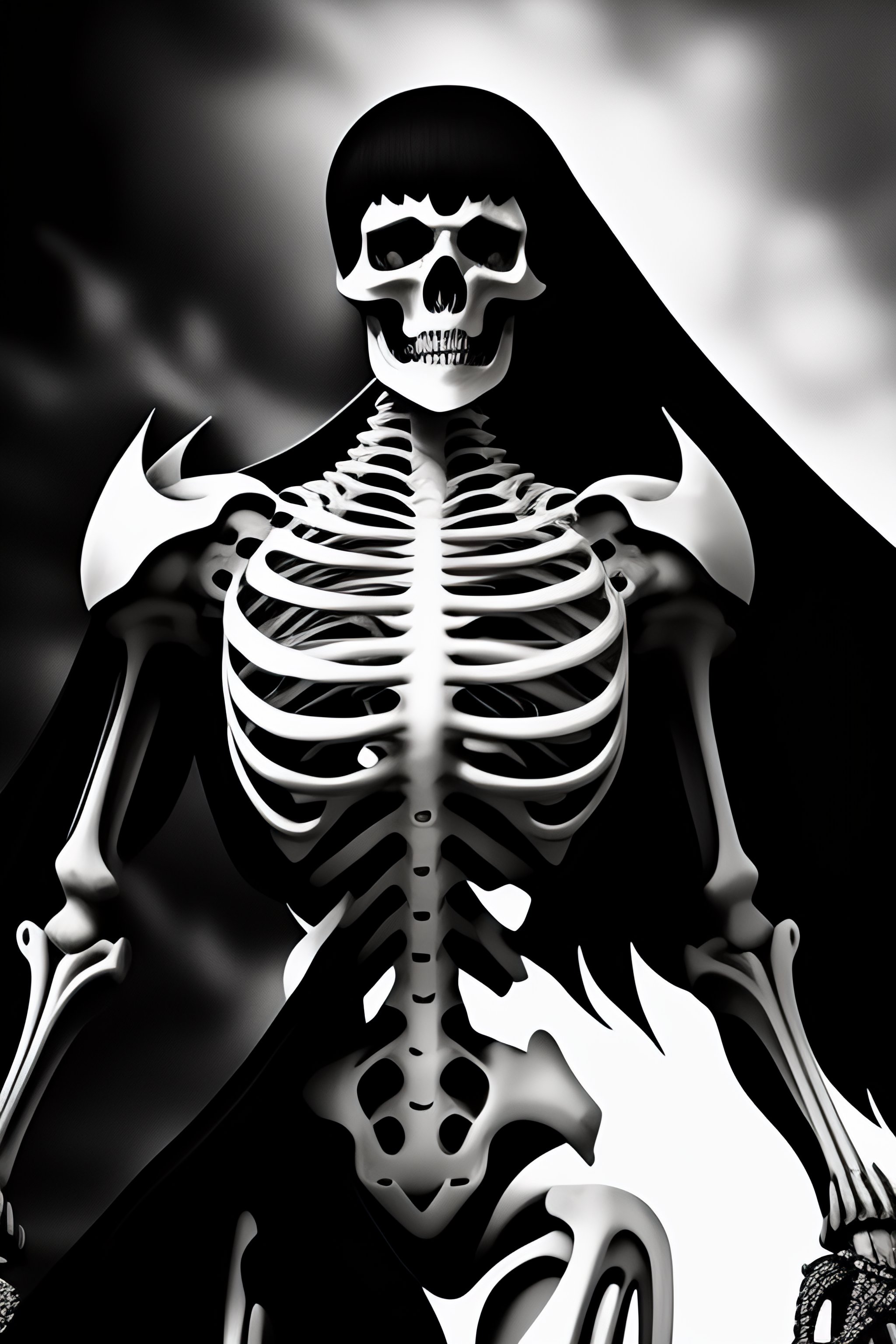 Lexica - Skeleton, black and white, berserk manga, Kentaro Miura ...
