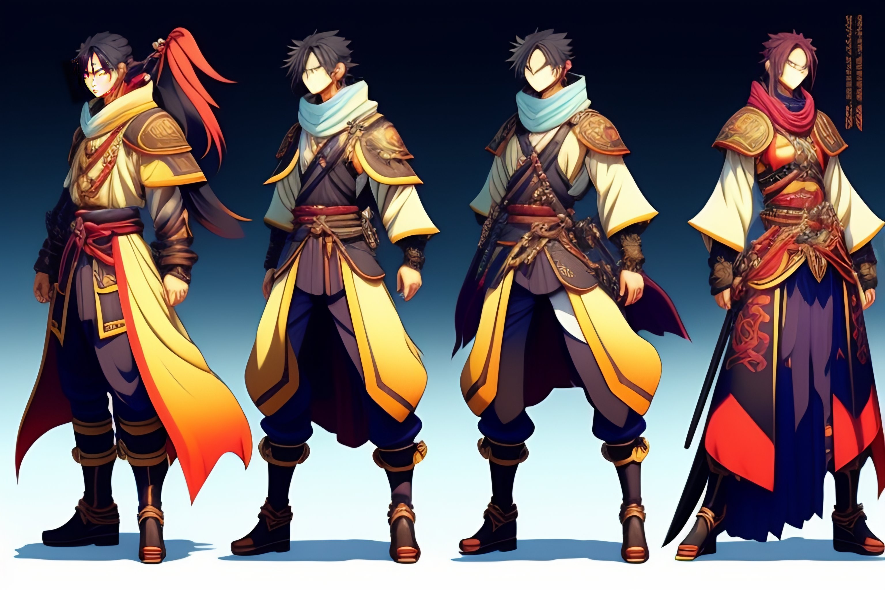 Lexica - Fashion, shibuya, anime, game, characters reference sheet ...