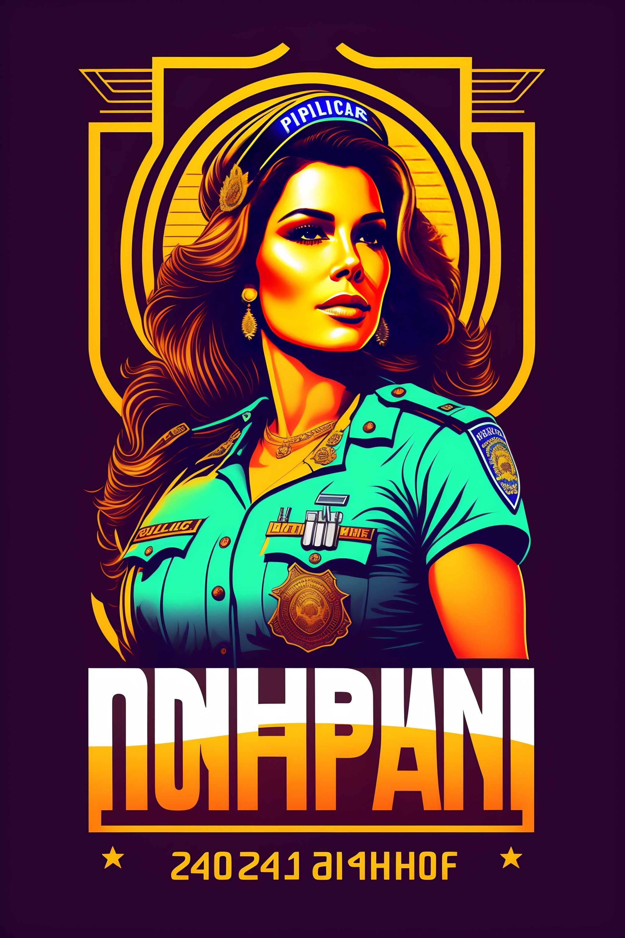 Lexica - High-quality digital art of a police woman wearing a tactical ...
