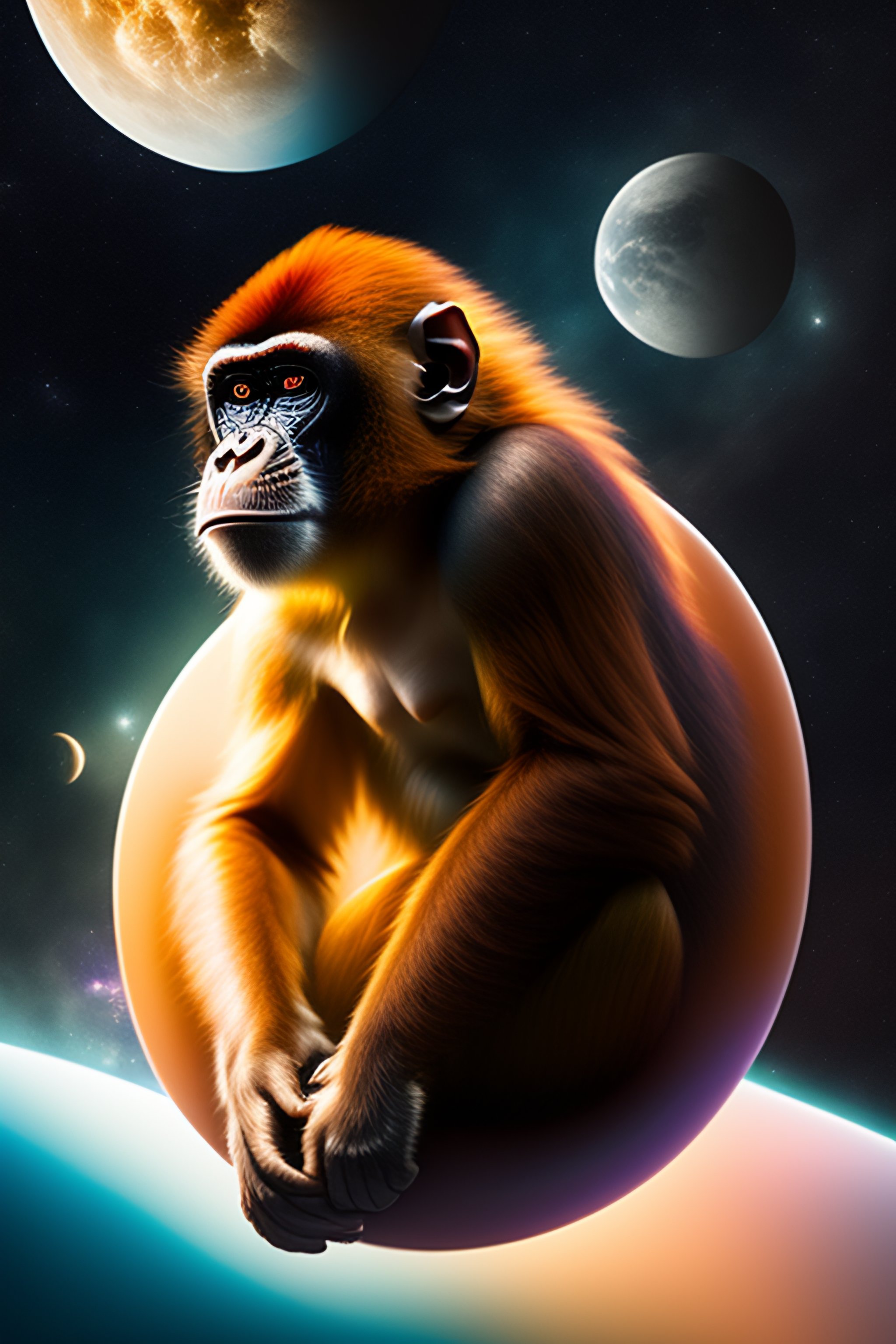 Lexica - A monkey in the space