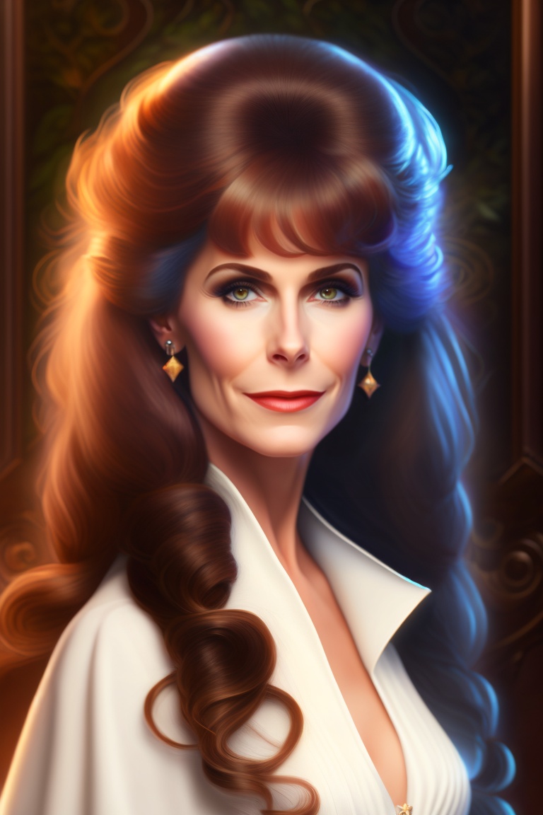 Lexica - Mira Furlan, Delenn, in a white dress