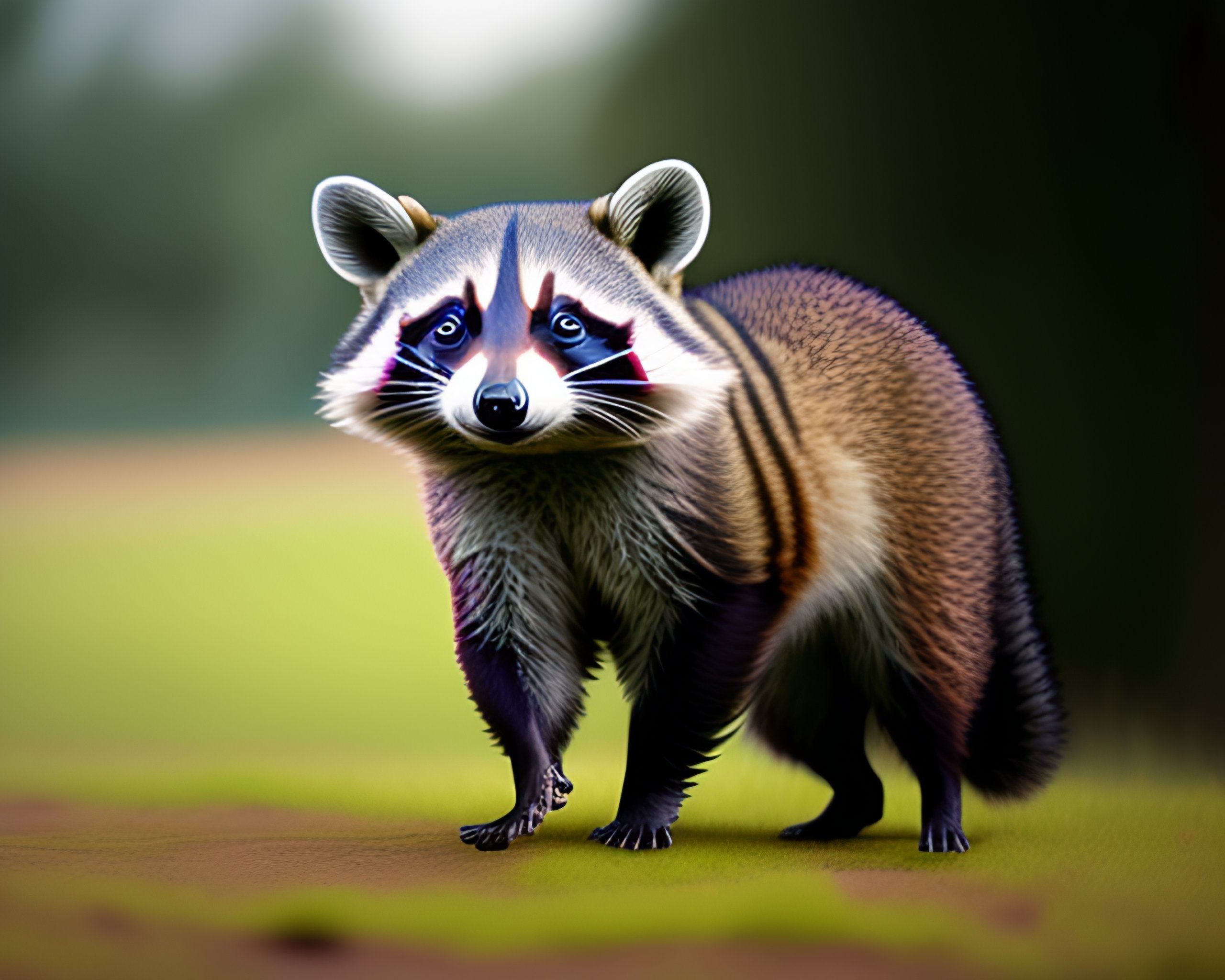 Lexica - Action shot of a raccoon soldier fighting in the civil war