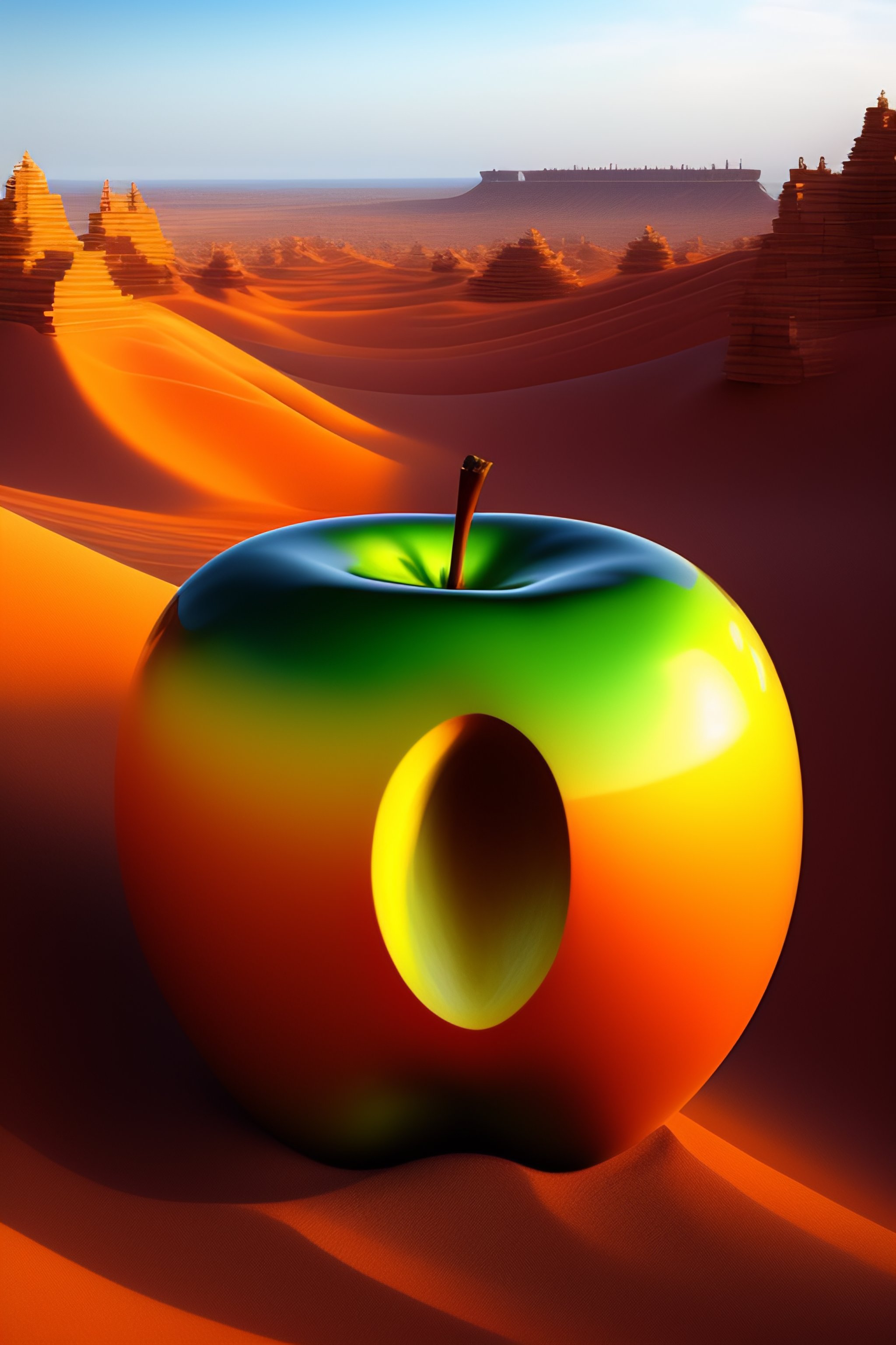 Lexica - Buildings in the shape of apples