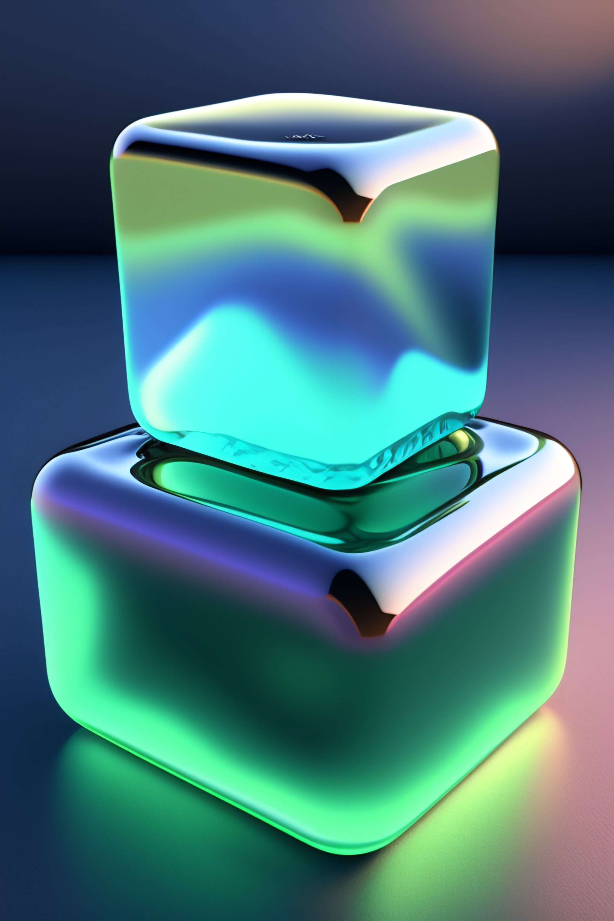 Lexica - Full body 3d render of gelatinous cube