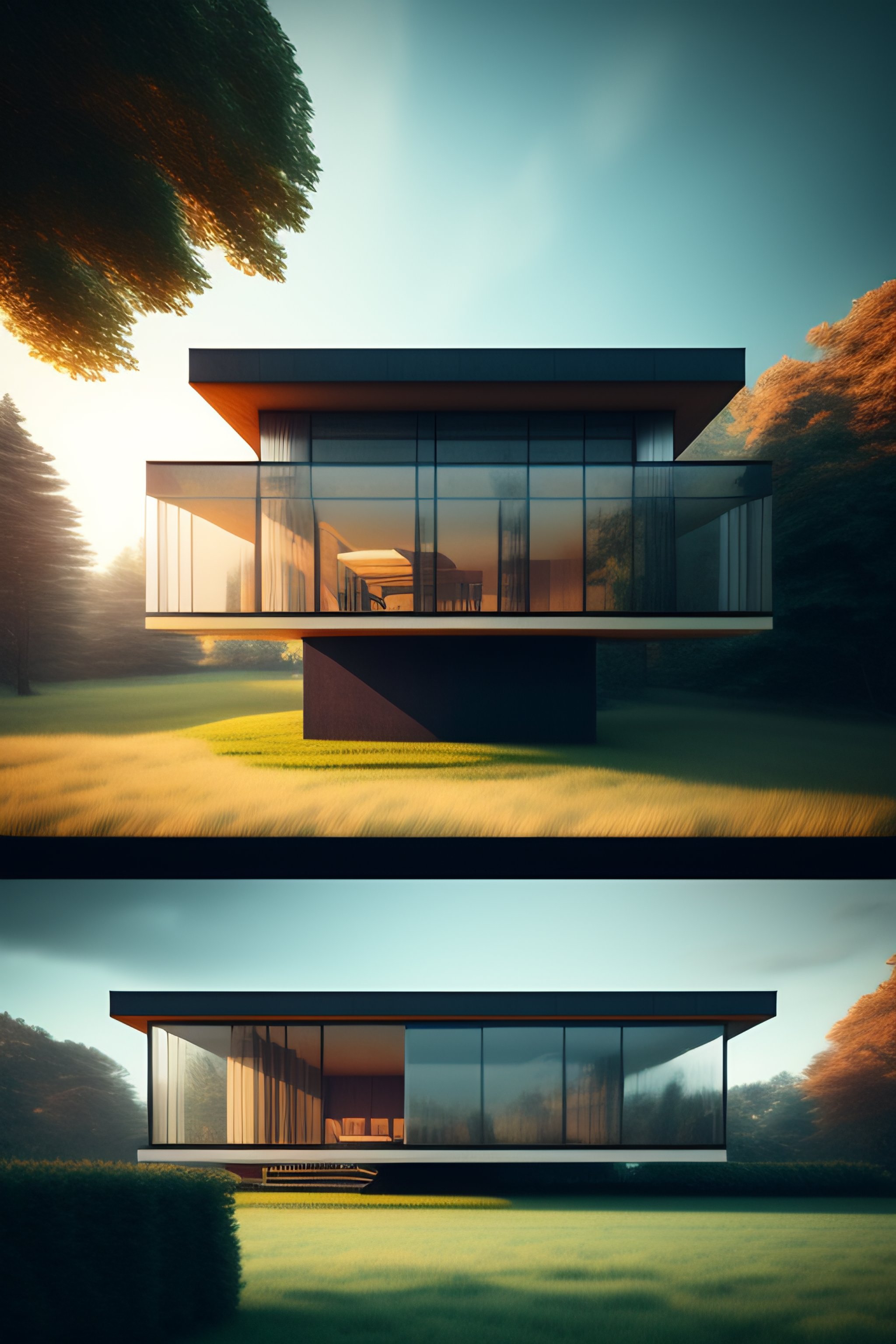 Lexica - Rectangular modernist house inspired by a tibetan palace ...