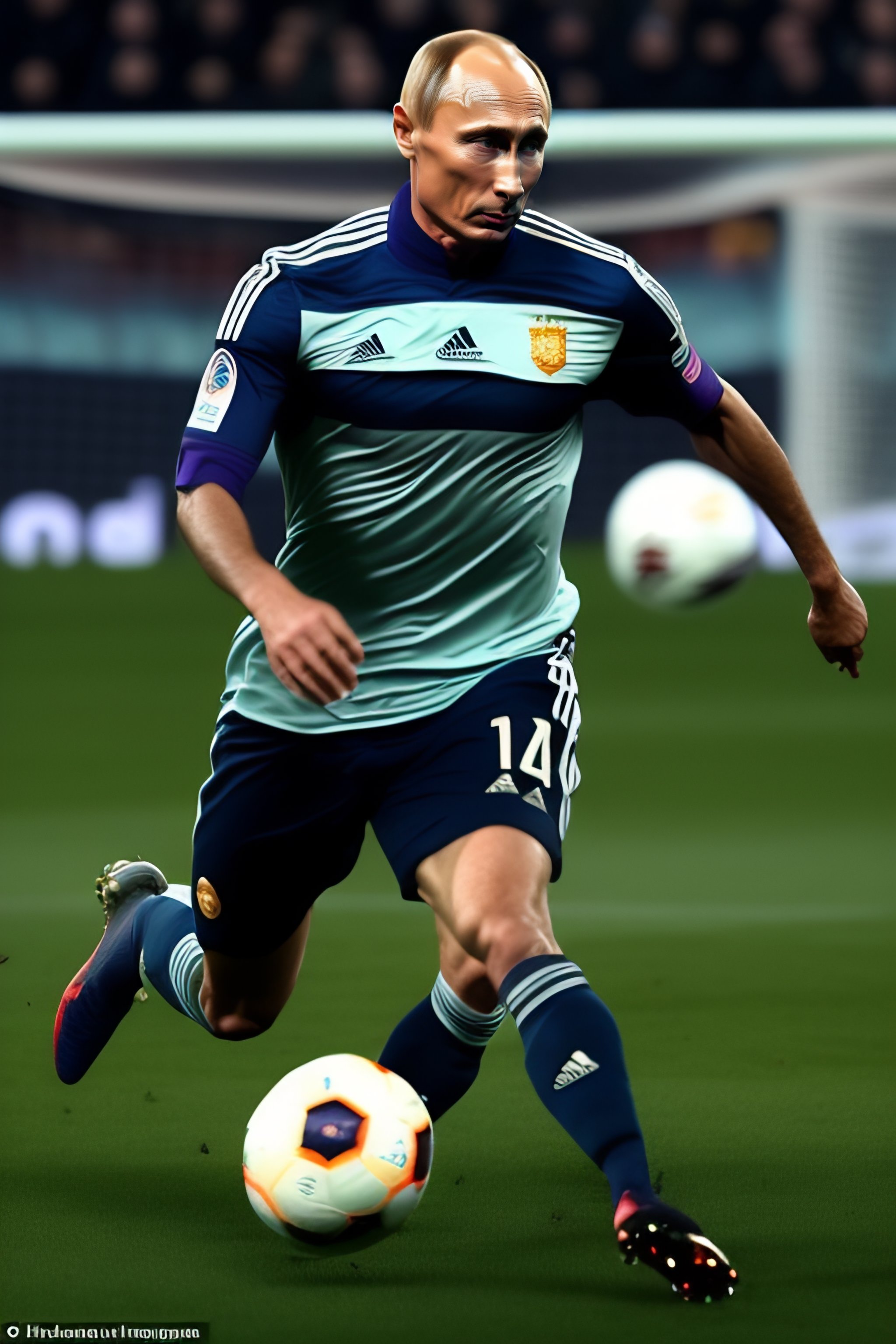 Lexica - Putin playing soccer