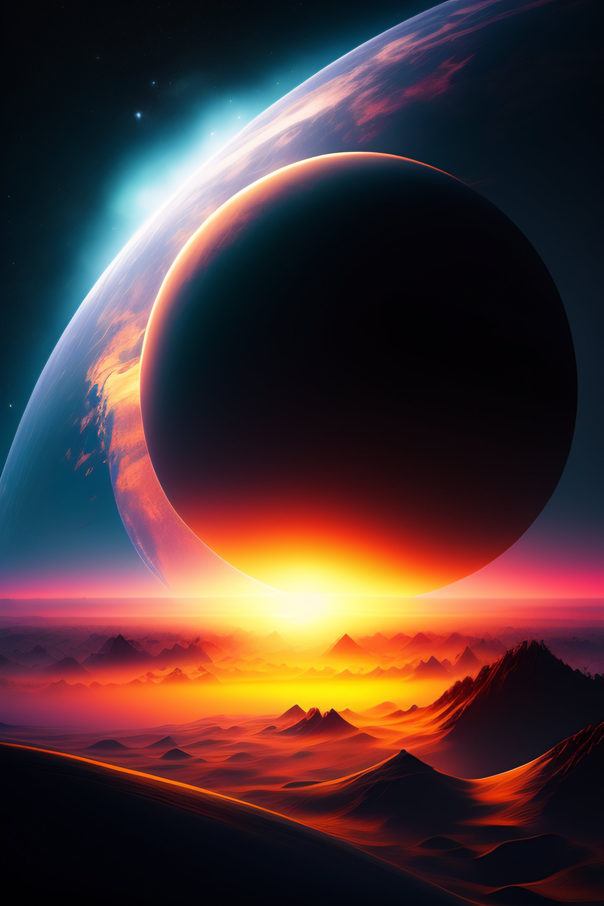 Lexica - Planet Earth on black background illustration, volumetric ...