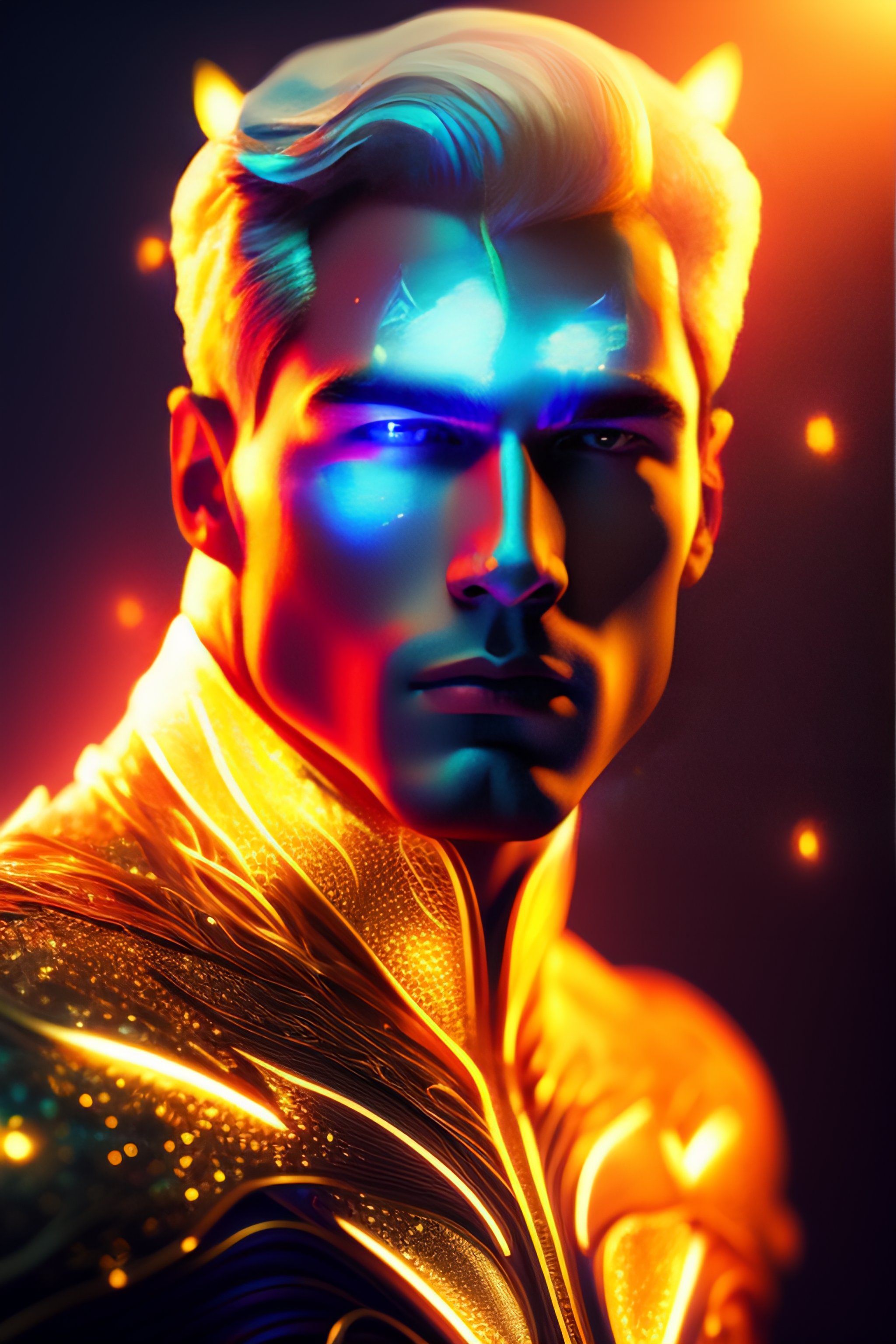 Lexica - Full body, glow psychedelic vegetation fractal universe ...