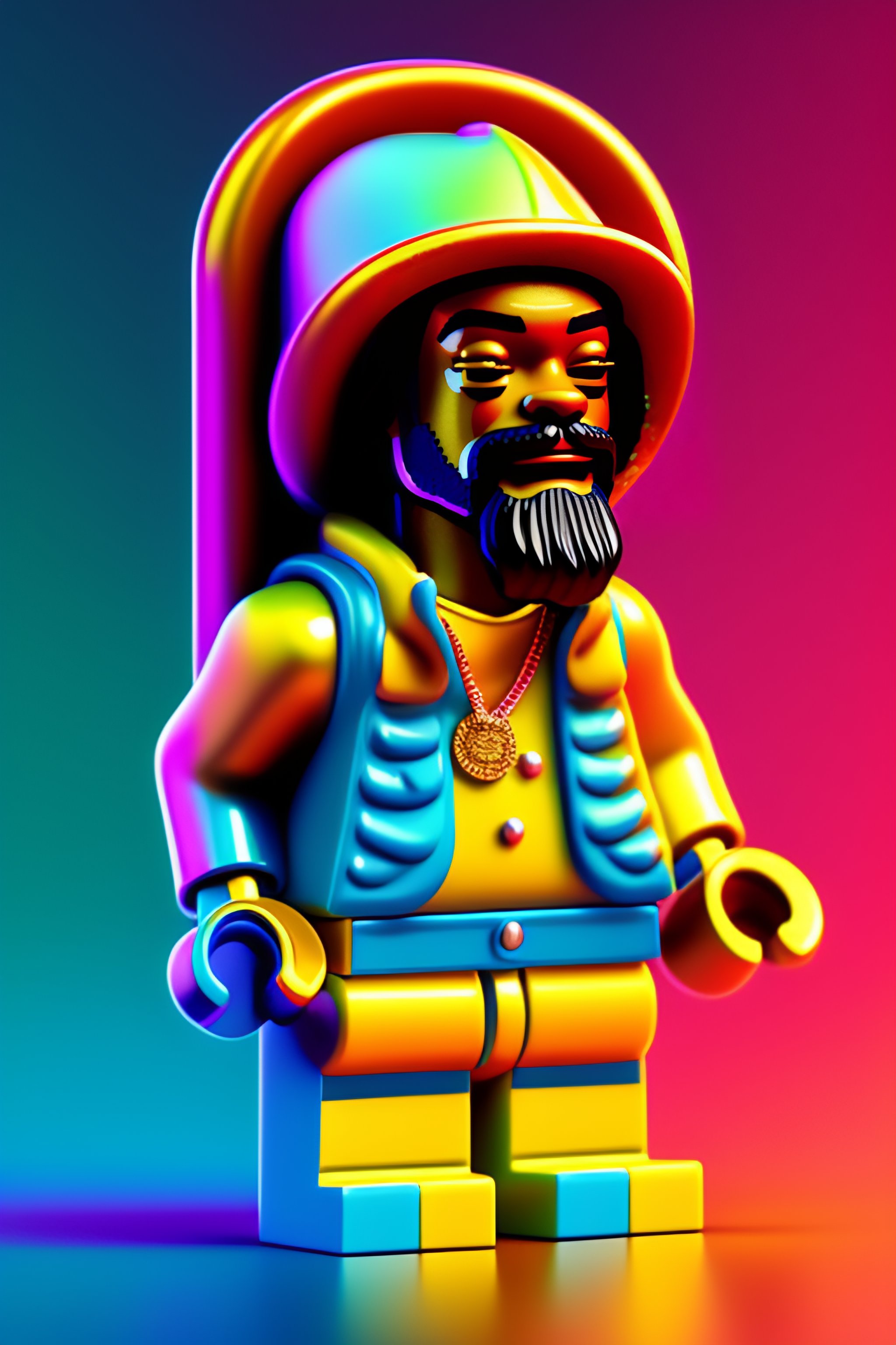 Lexica - Lego character, Snoop Dogg, colorful, coloring book, sticker ...