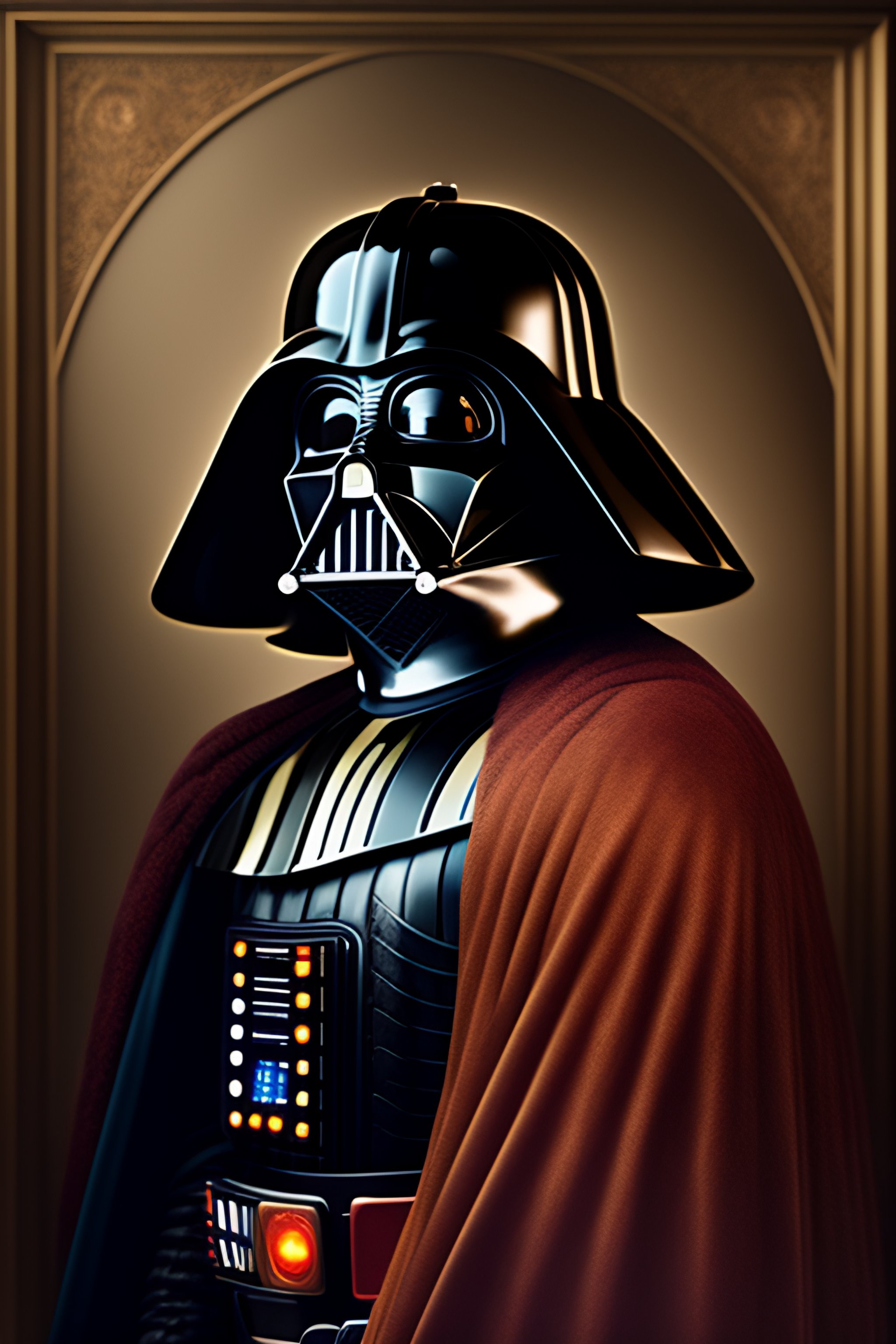 Lexica - Professional portrait of Darth Vader, renaissance painting