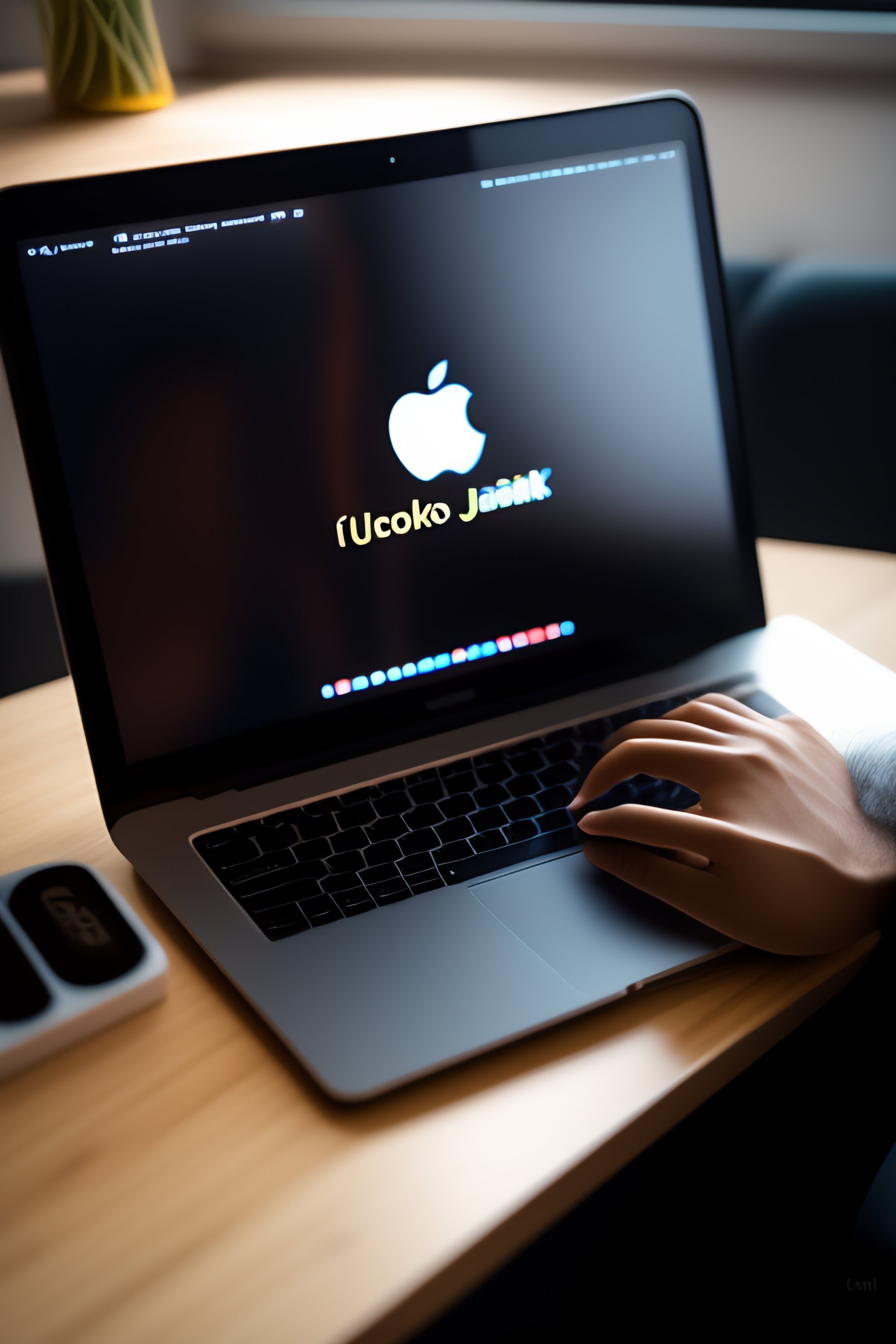 Lexica - Javascript guy programer funko MacBook