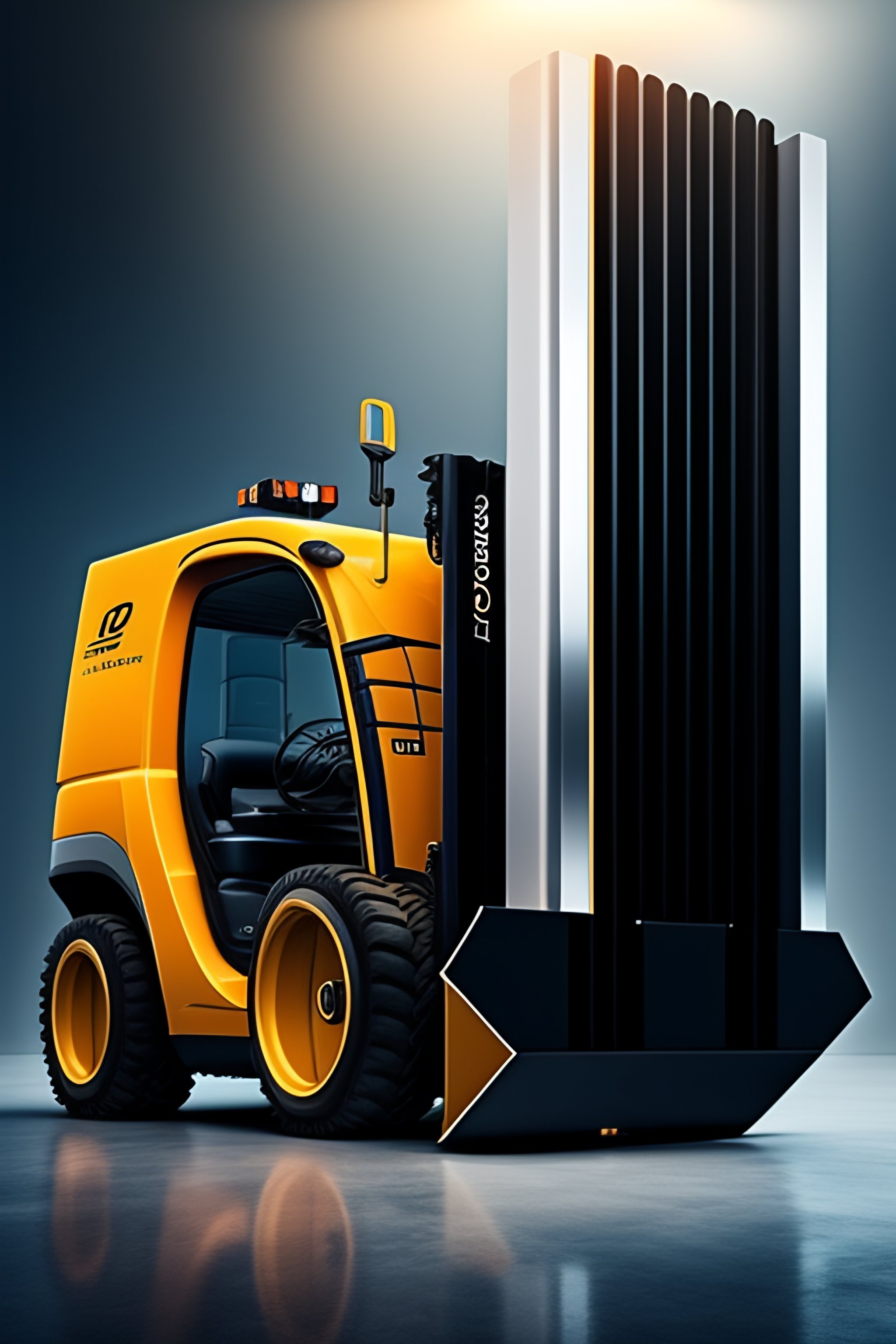 Lexica - Picture of a forklift truck: Futuristic, advanced design ...