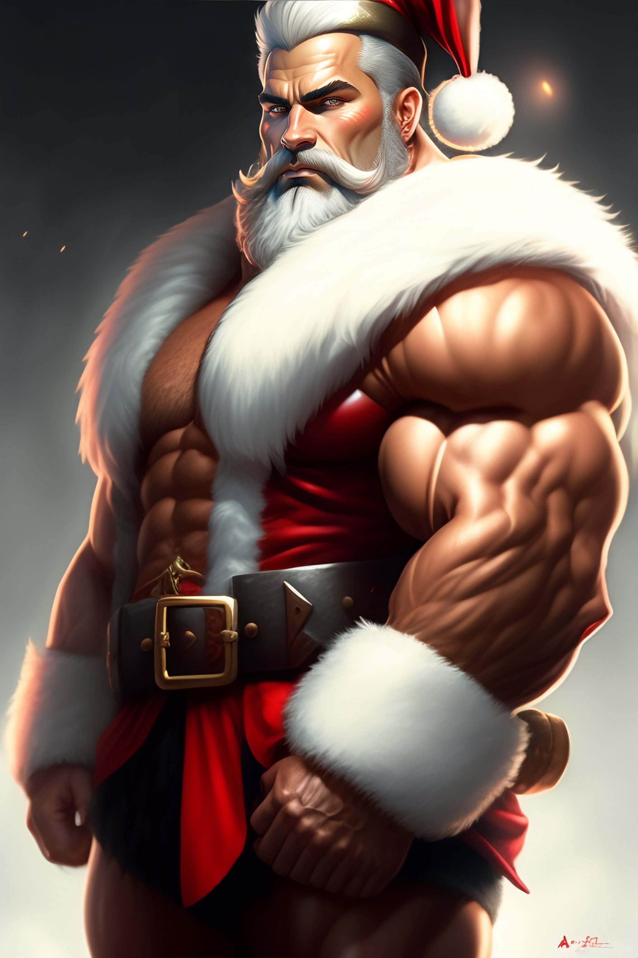 Muscle Santa