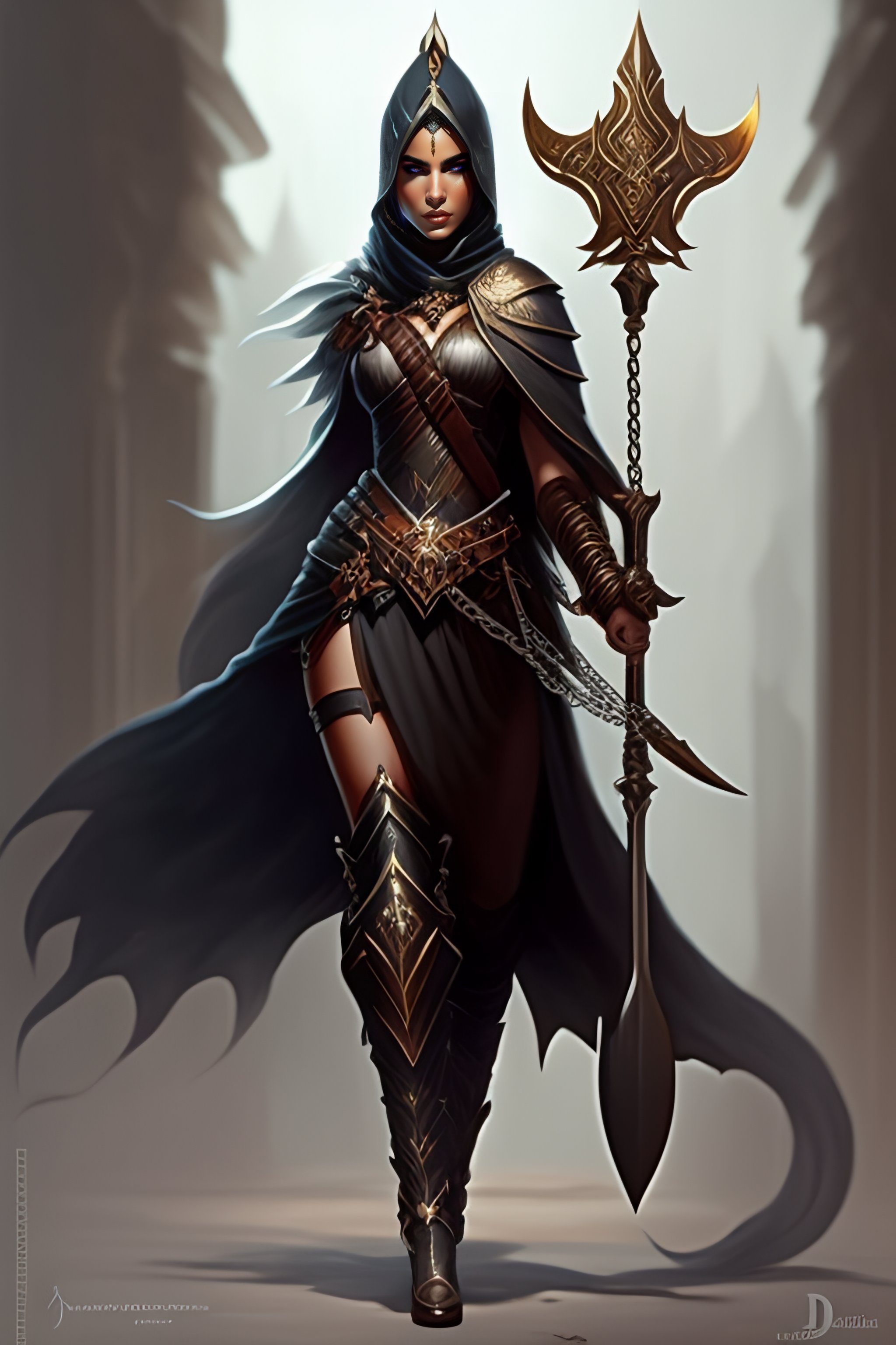 Lexica - Dnd weapon on a light background, dark heavy flail and ...