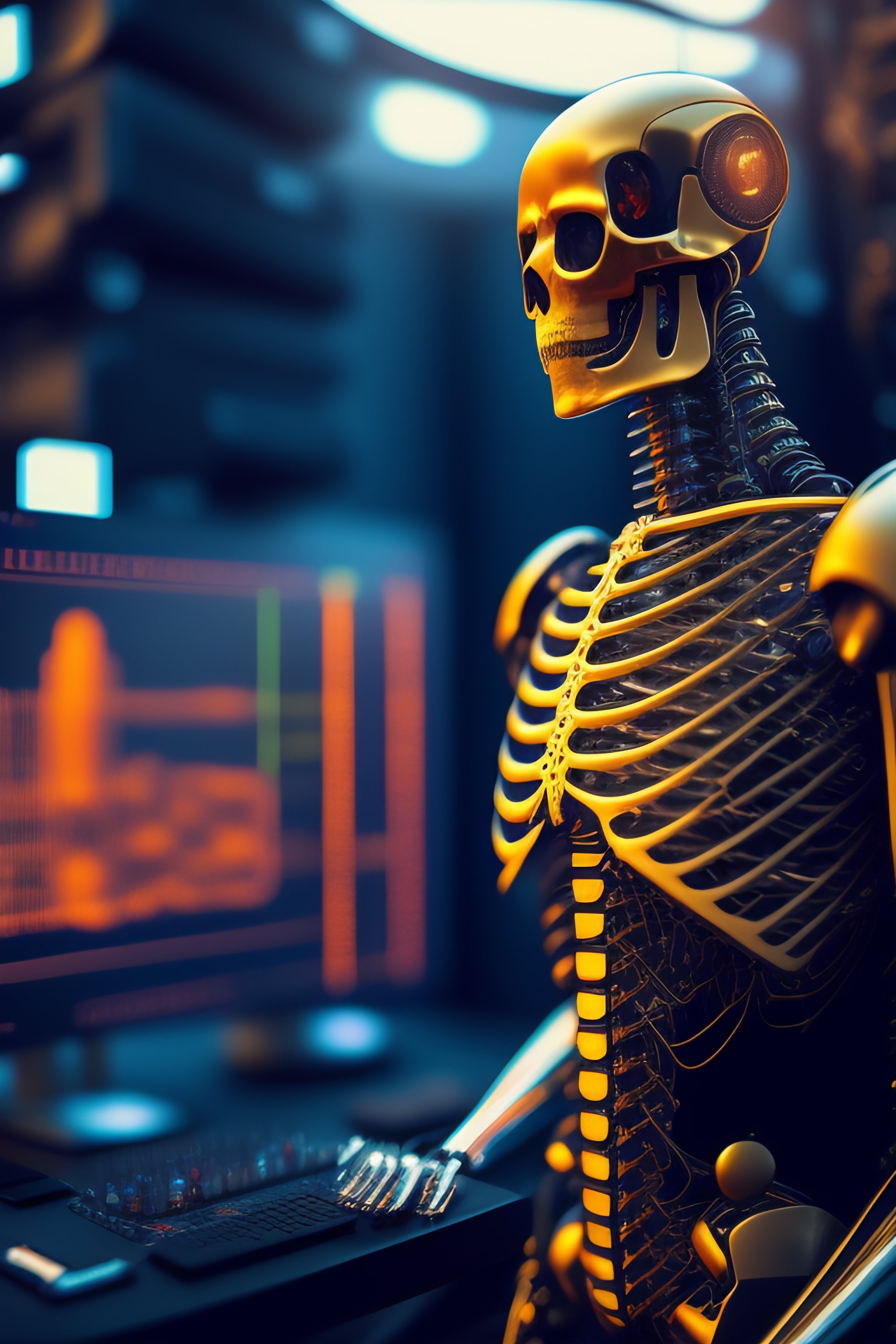 Lexica - Cybernetic tools, virtual reality, robots, skeleton, human ...