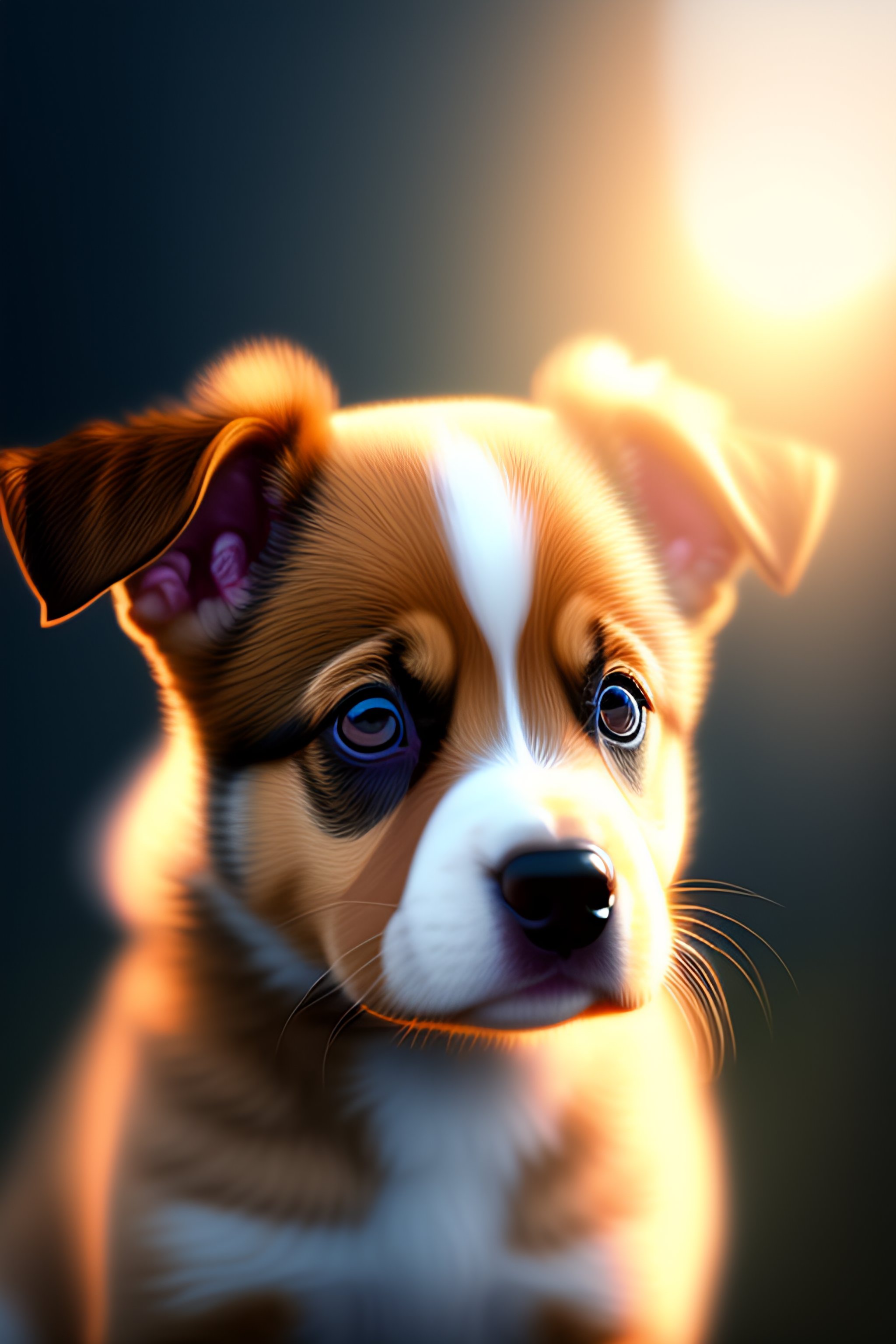 Lexica - Very cute illustration for a cute puppy, digital art, highly ...