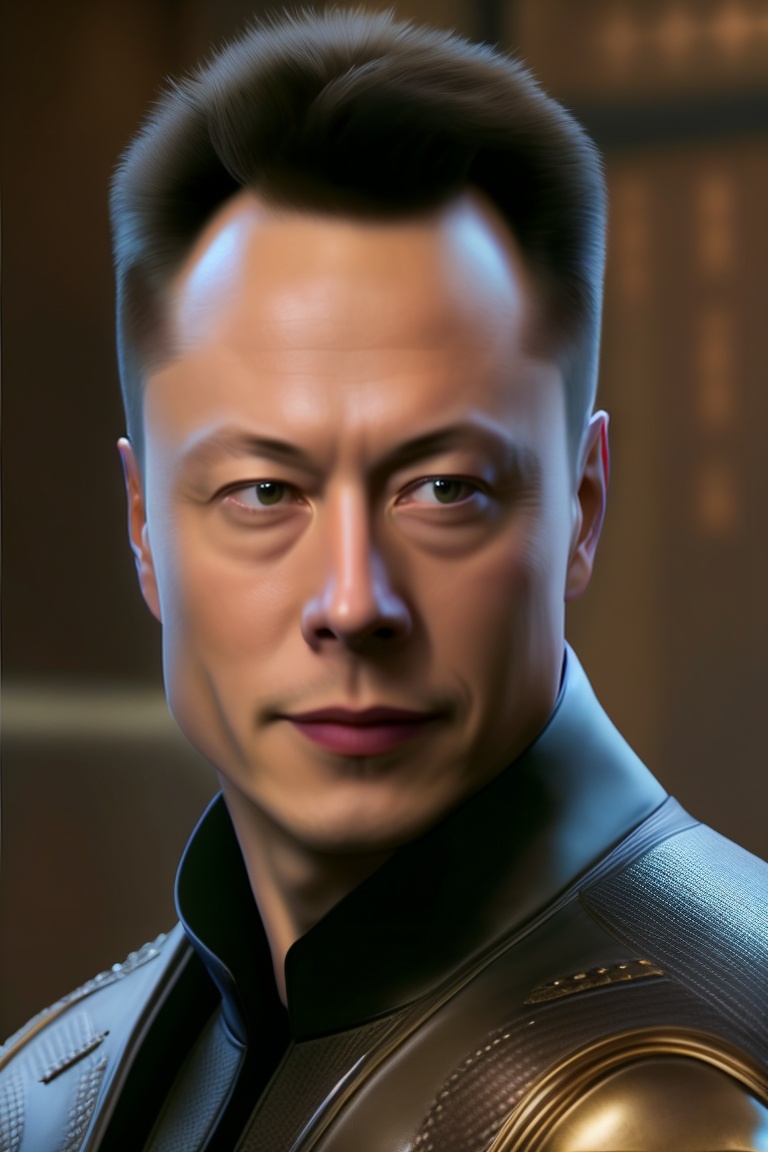 Lexica - Elon Musk, in The Matrix movie, in kung-fu stance