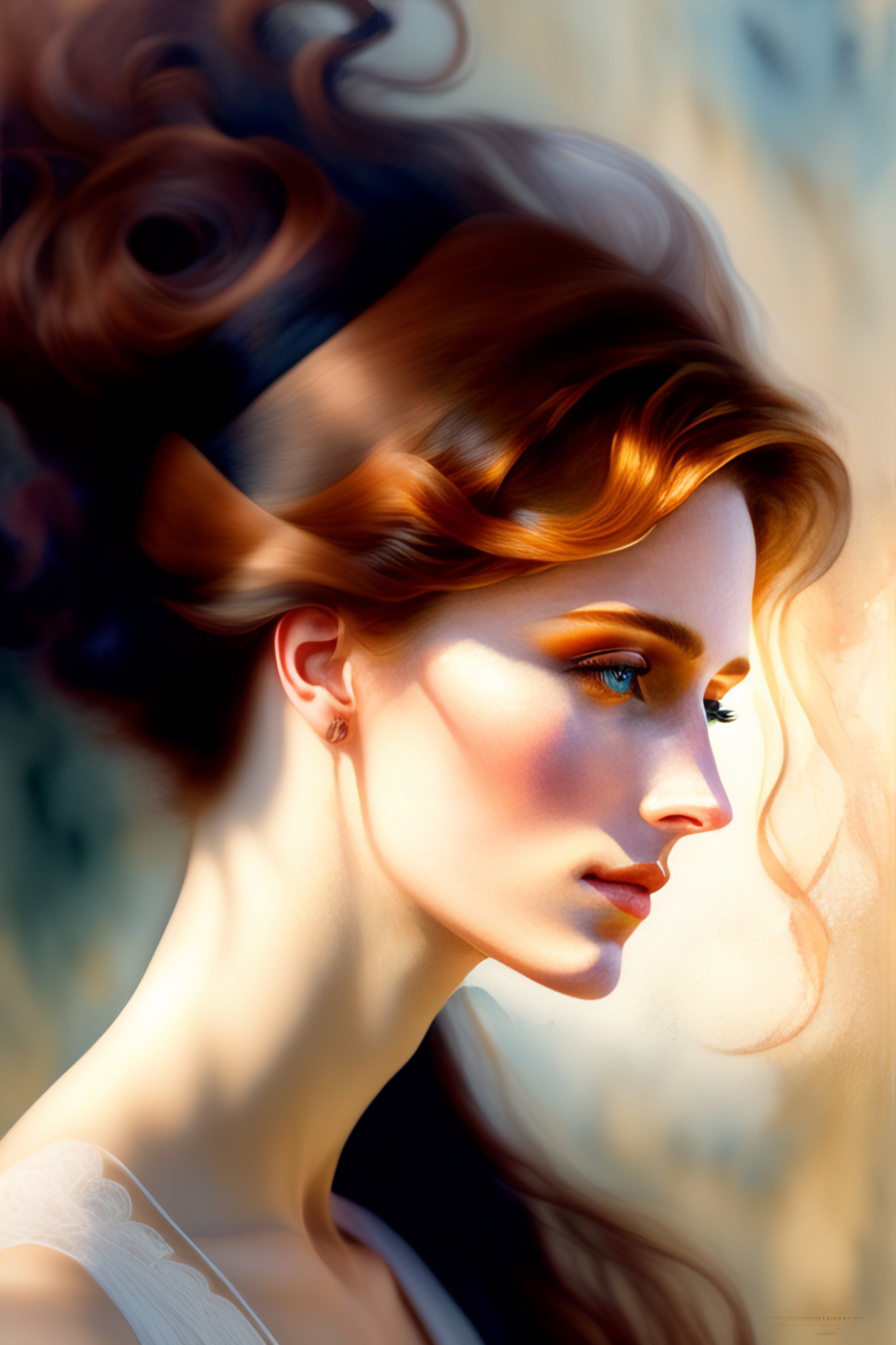 Lexica - Beautiful character design, double exposure painting, front ...