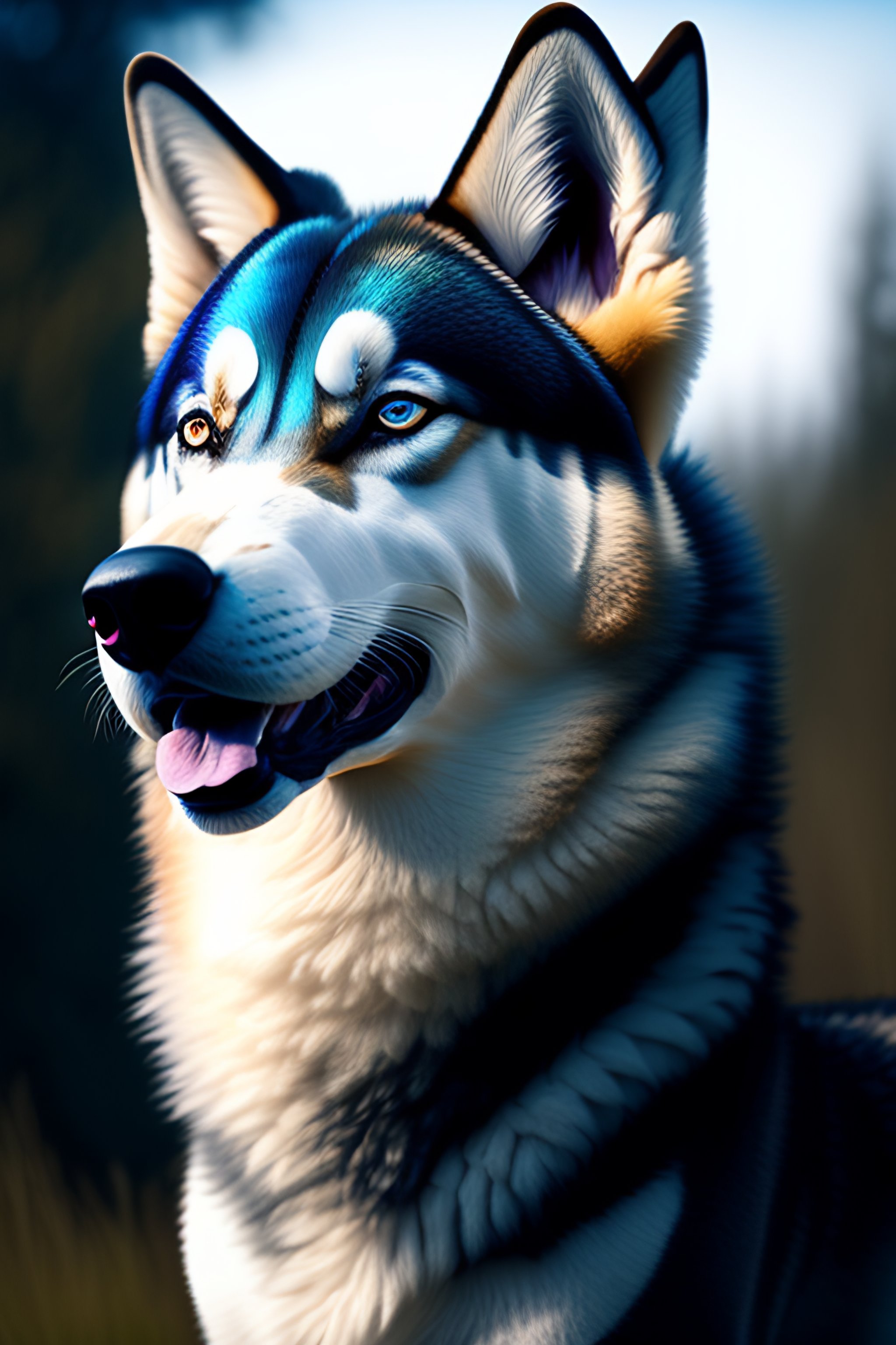Lexica - Dragon husky
