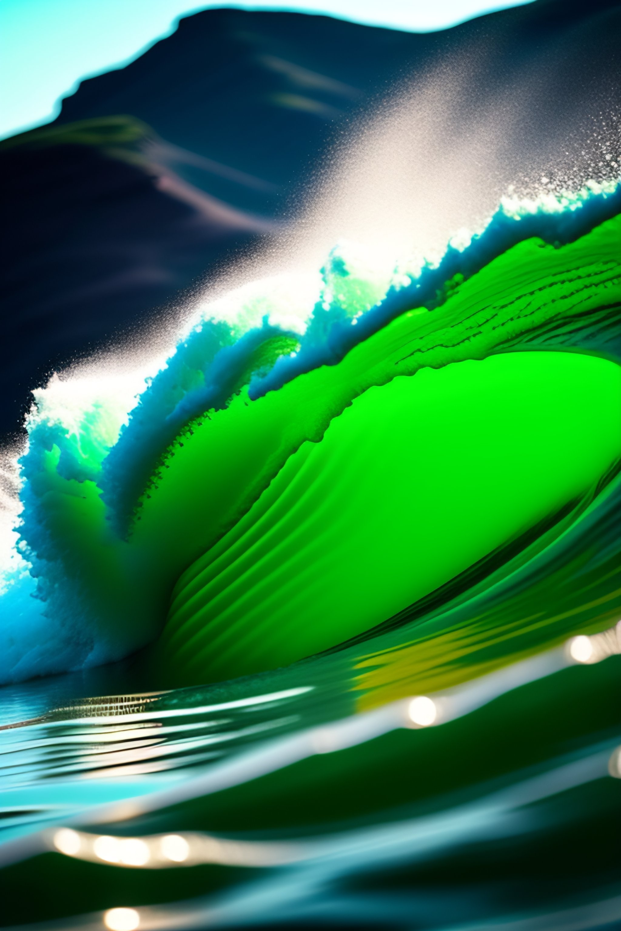 Lexica - Jerome Powell swimming in green slime river