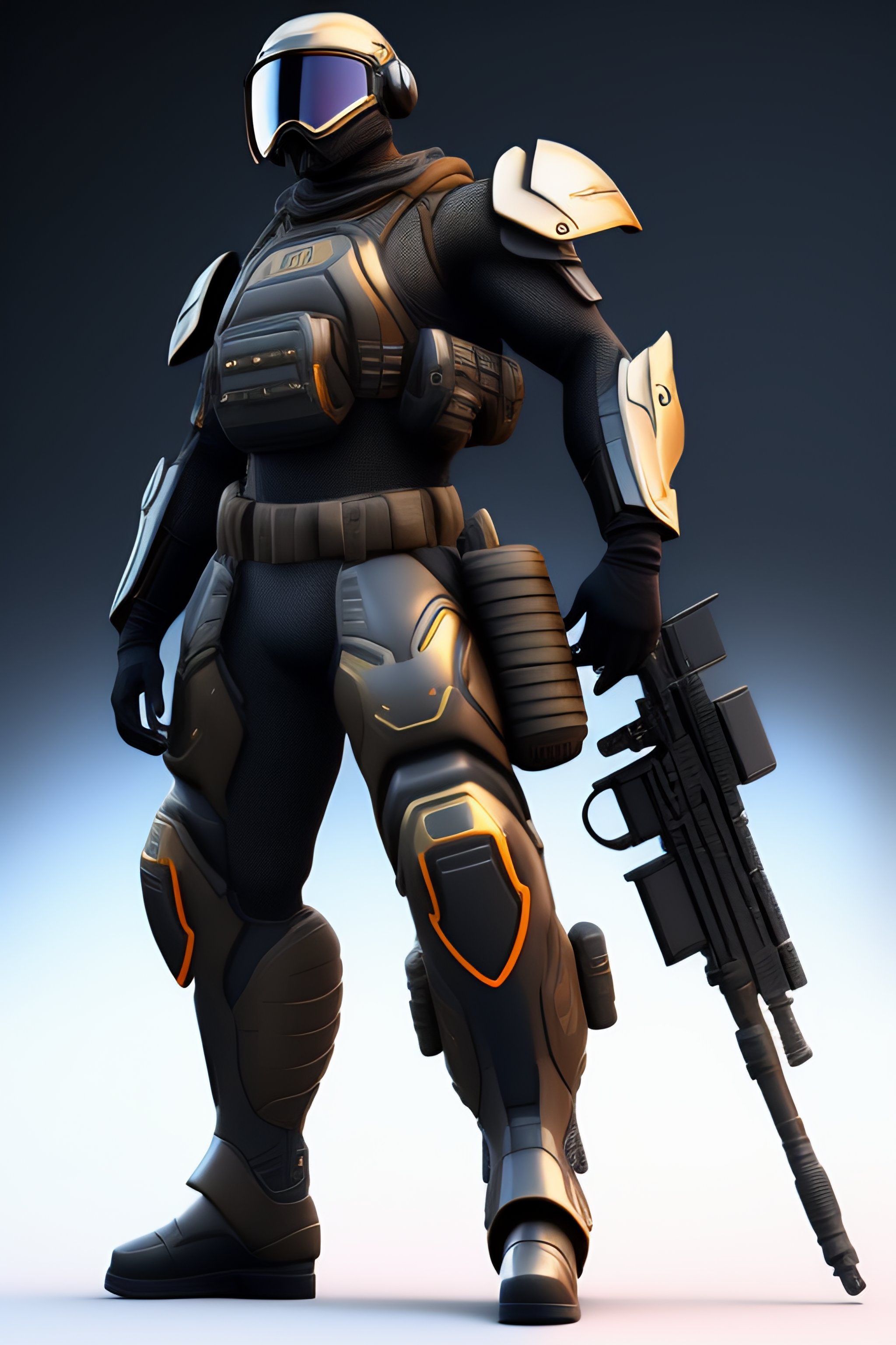 Lexica - Full body portrait, front facing, man, soldier, McMillan tac ...