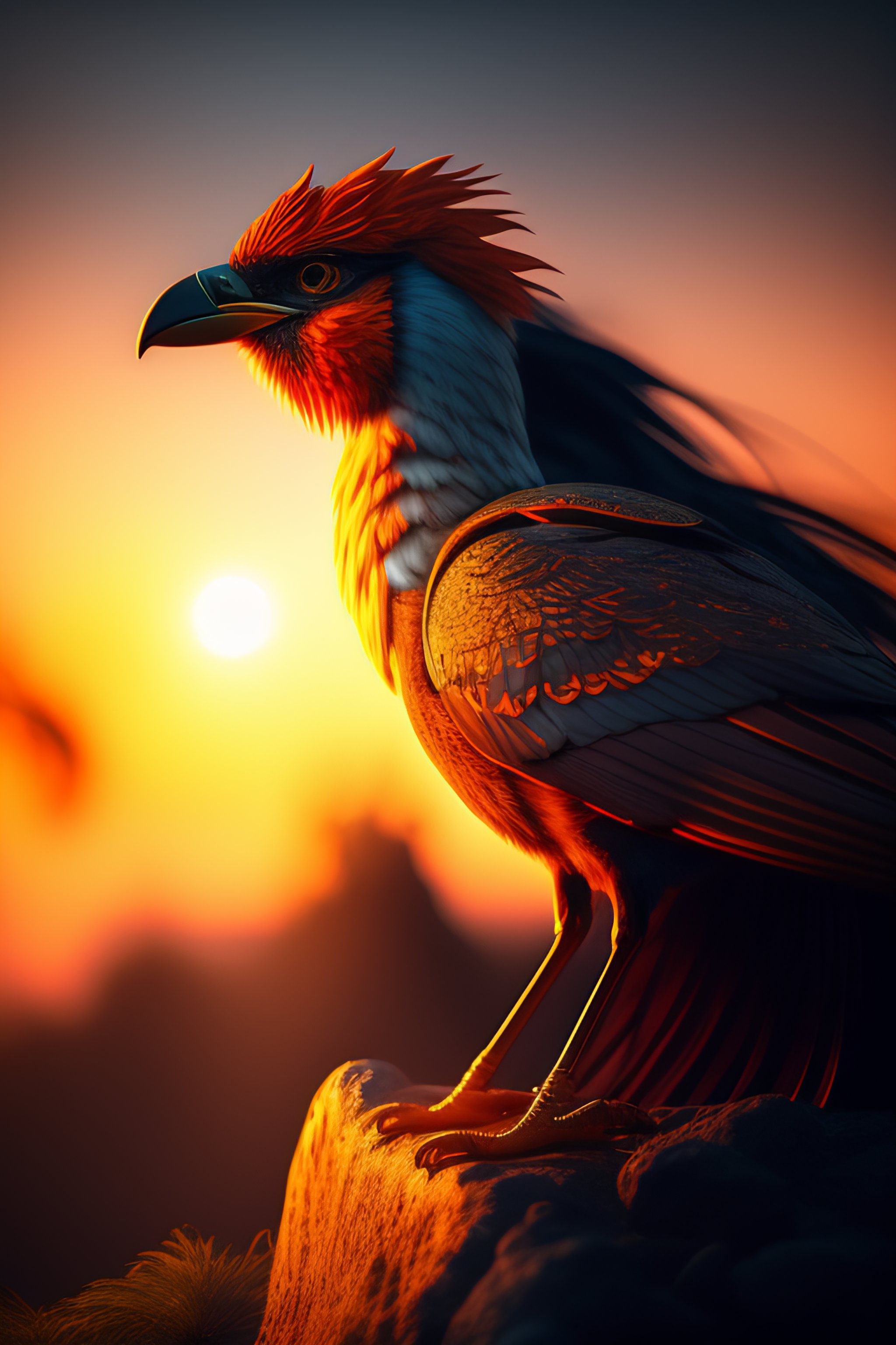 Realistic Phoenix Bird