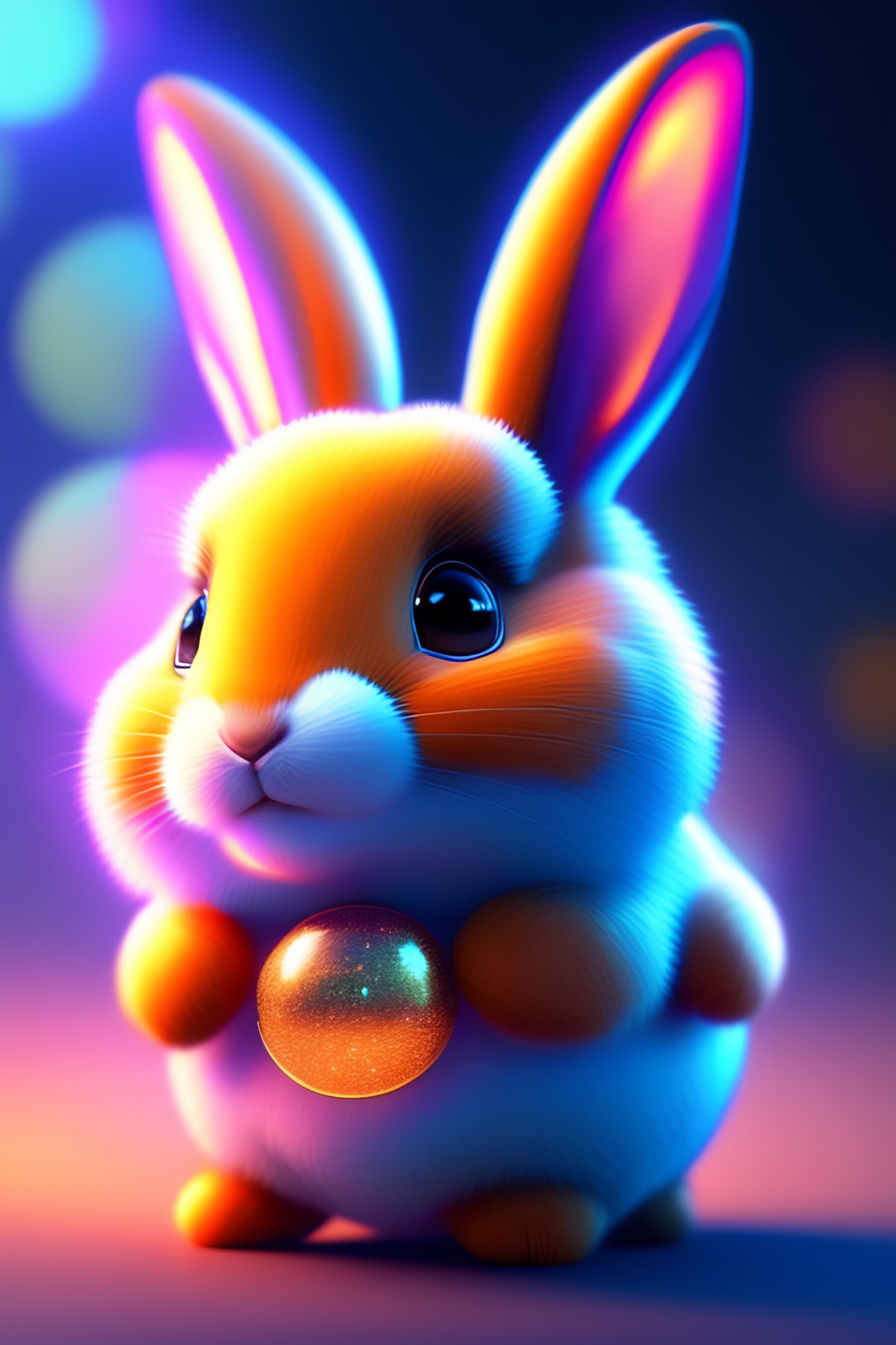 Lexica - Year of the rabbit, A cute adorable rabbit made of crystal ...