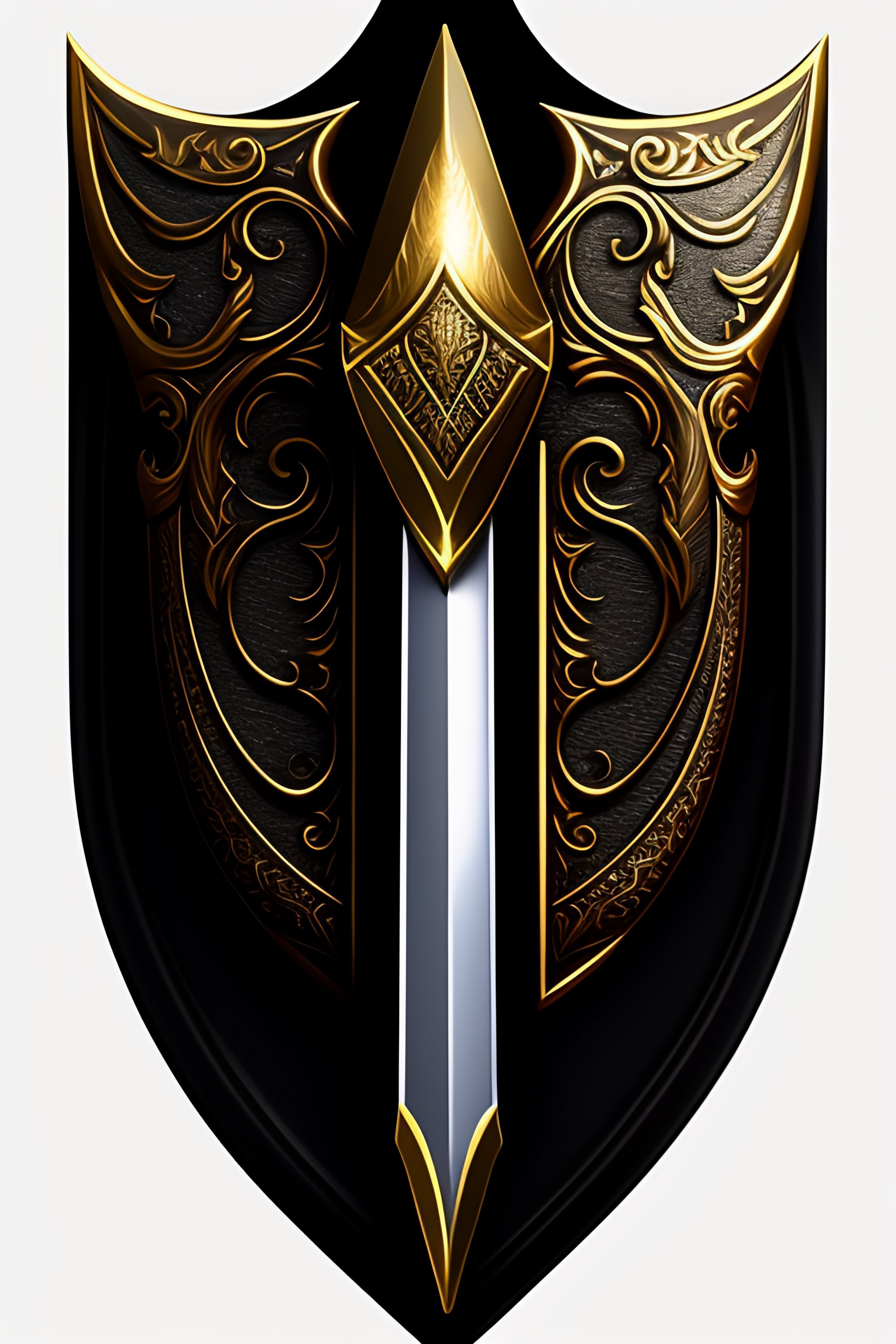 Lexica - Closeup on a common short sword on white background, dnd ...