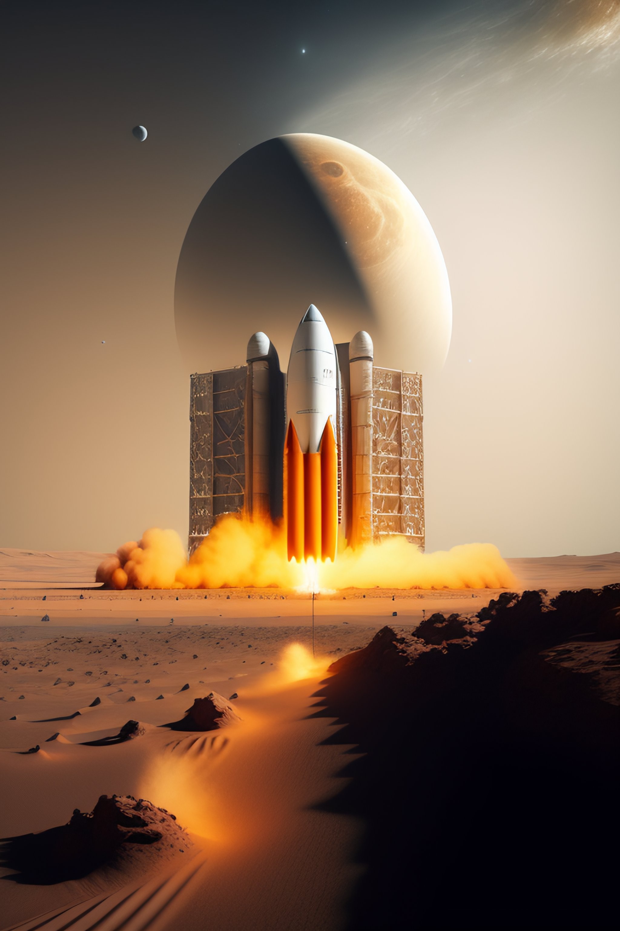 Lexica - Lunar launcher from earth to mars