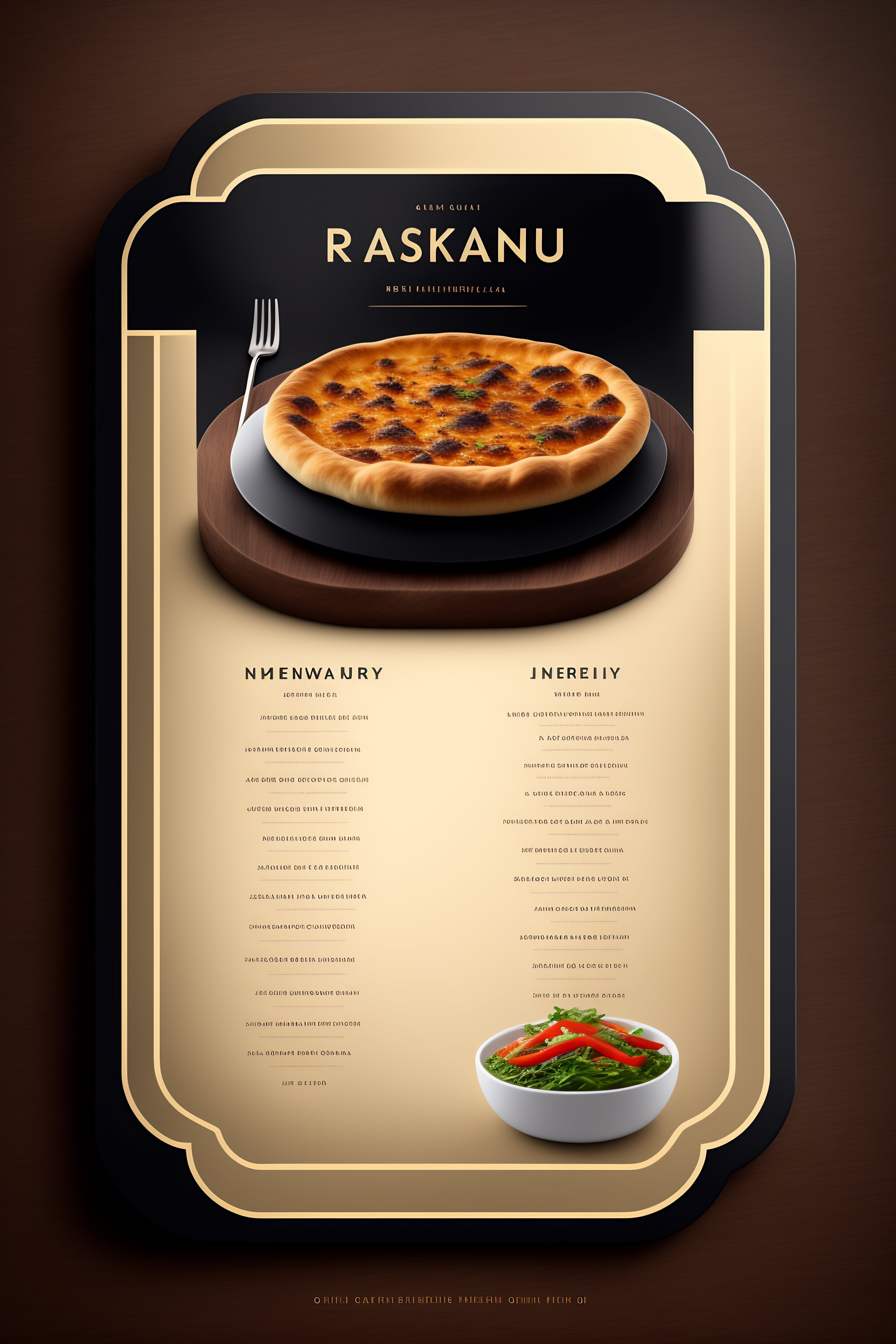 Lexica - Restaurant menu photoshop design 4k