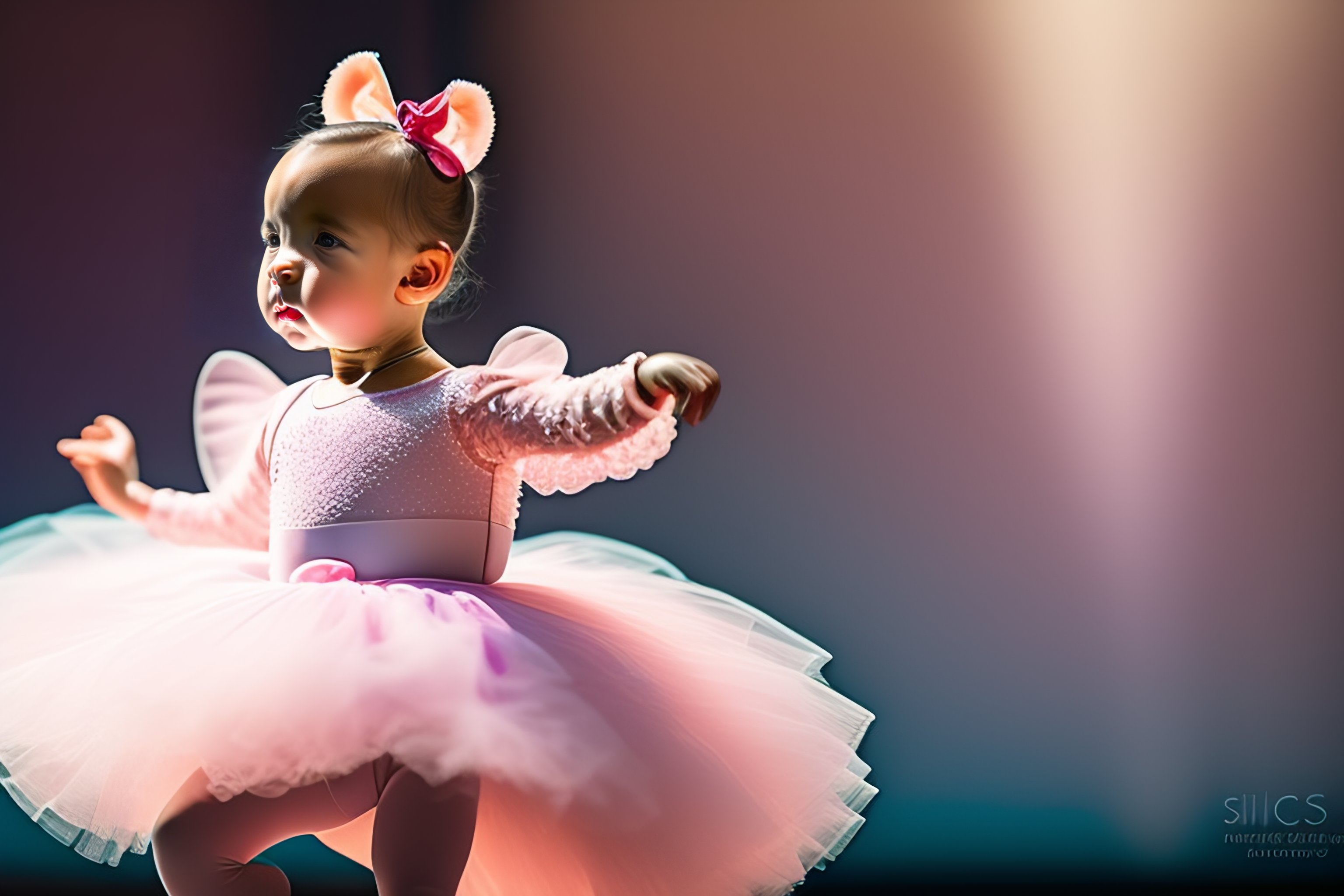 Lexica - Portrait of piglet ballerina dancing ballet