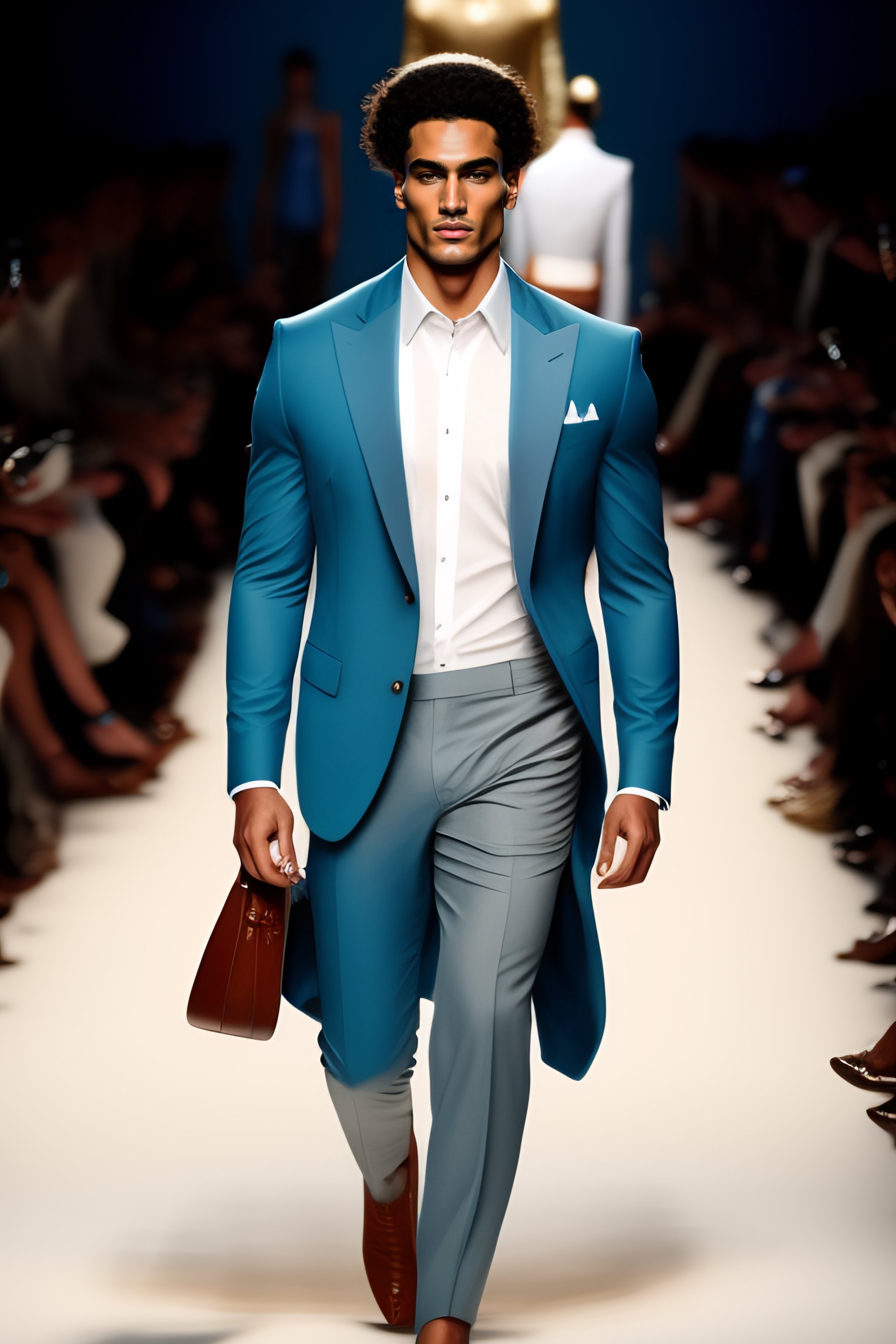 Fashion Man Model Runway