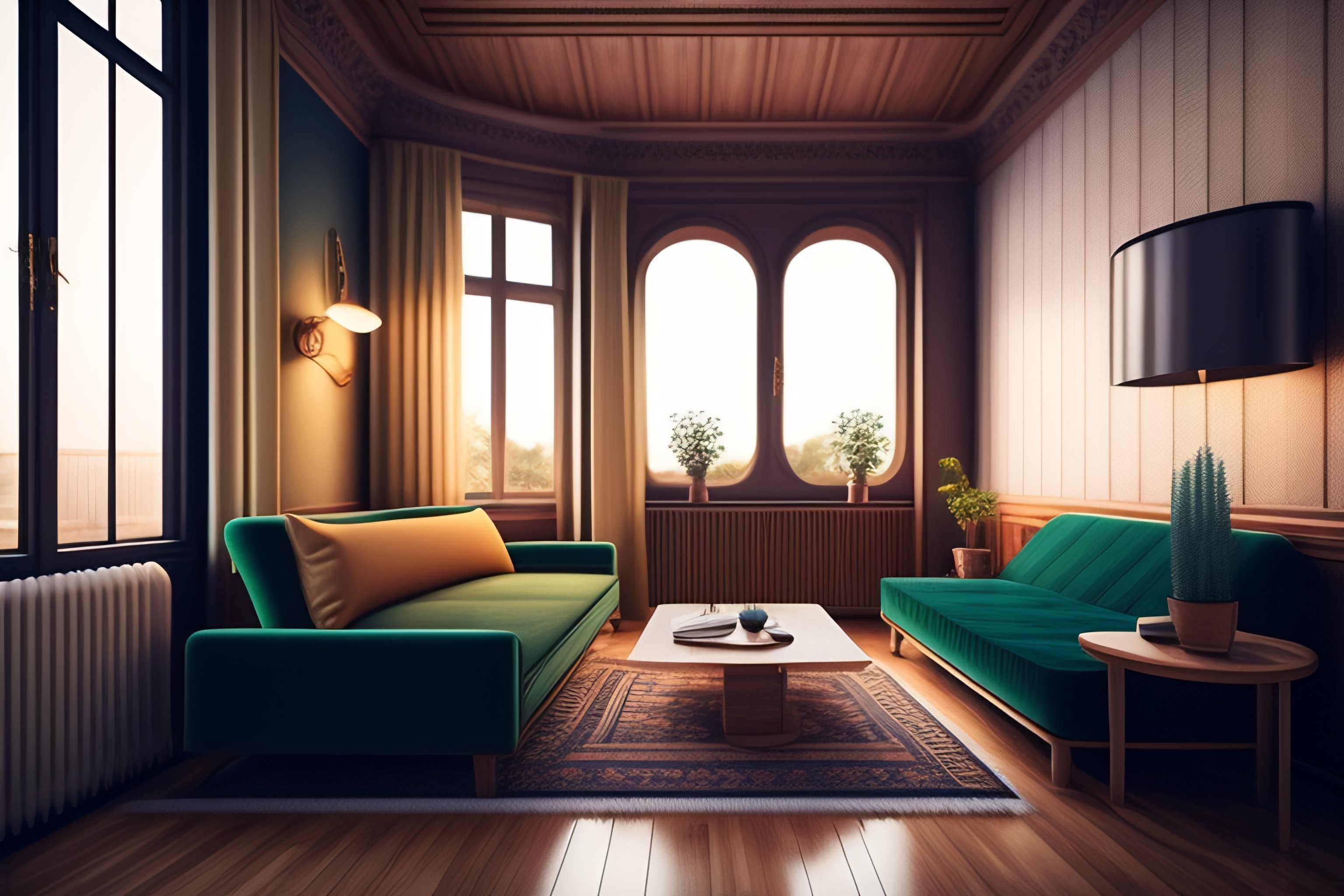 Lexica - Vintage room, interior, home, window, house, hotel, table ...