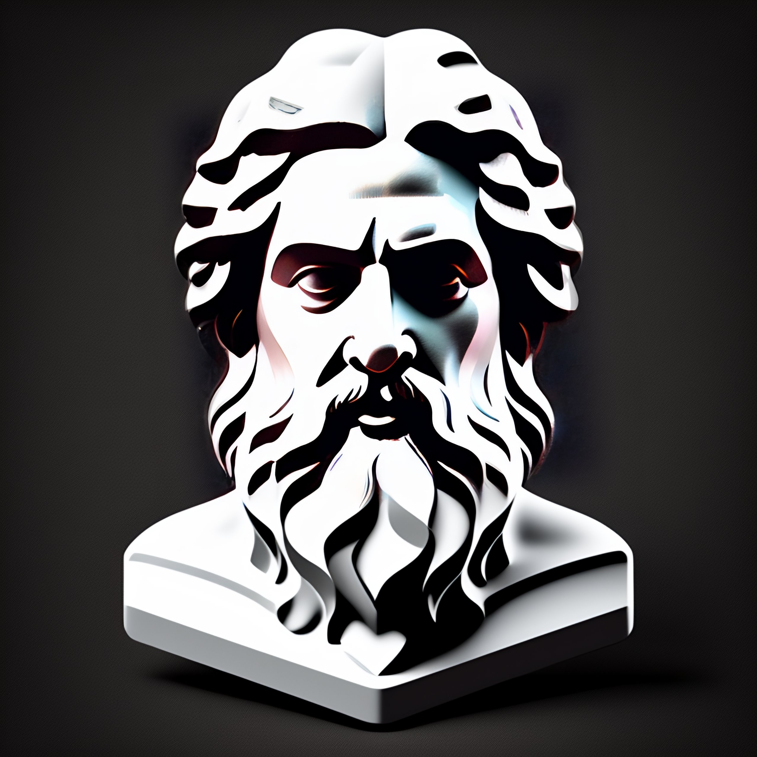 Lexica - Bust of greek orator homer, long curly hair, socrates ...