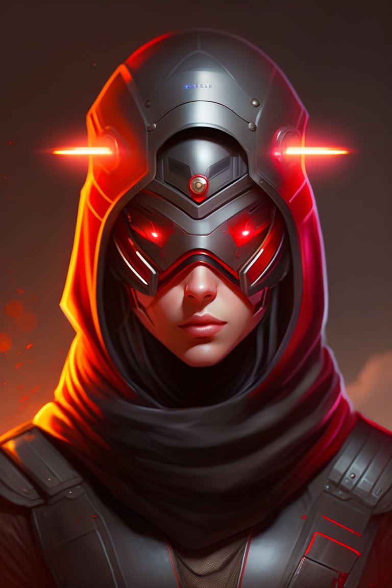 Lexica - Concept sketch of a masked protagonist who lives in a ...