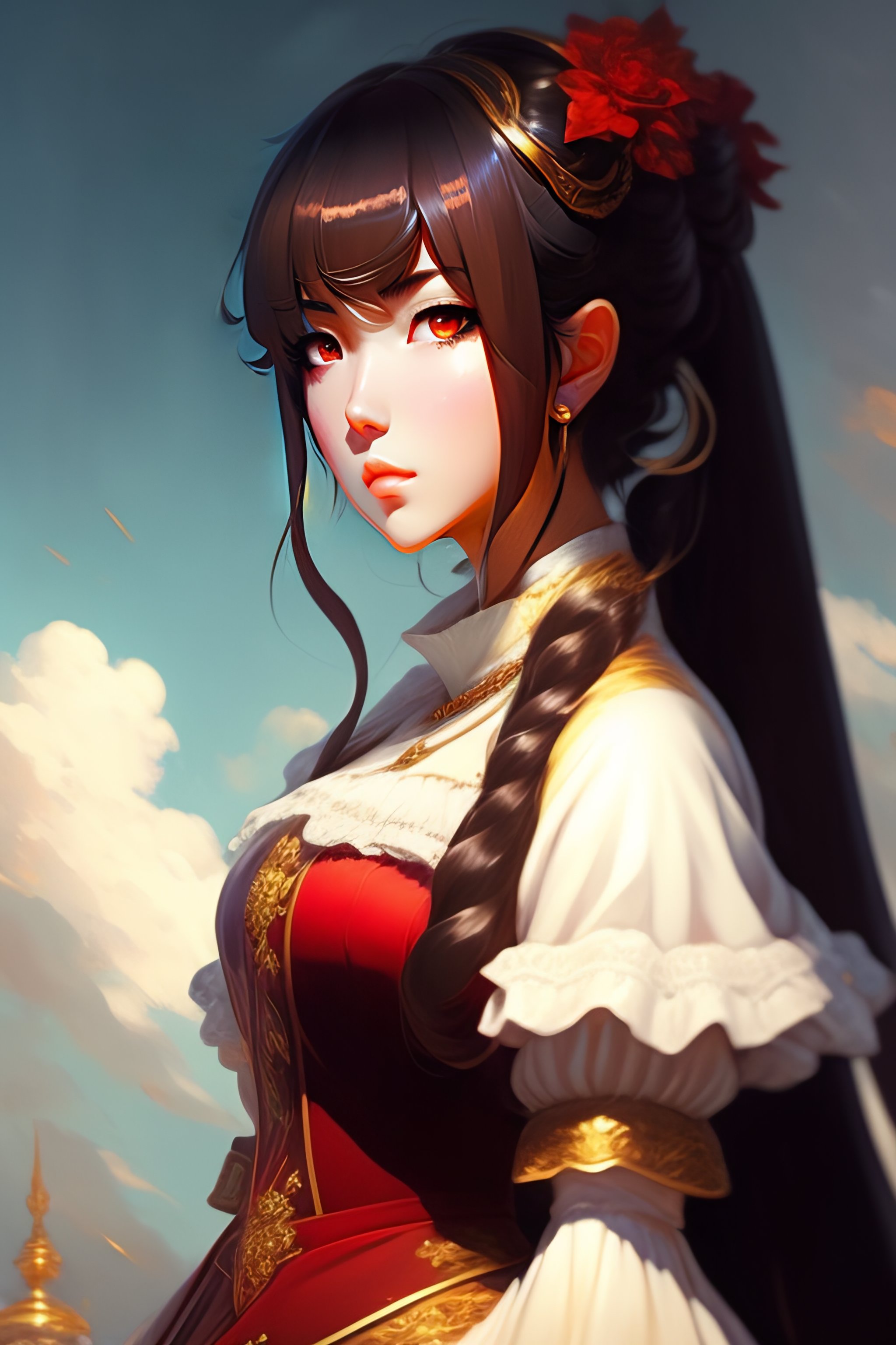 Lexica - Baroque oil painting anime key visual full body portrait ...