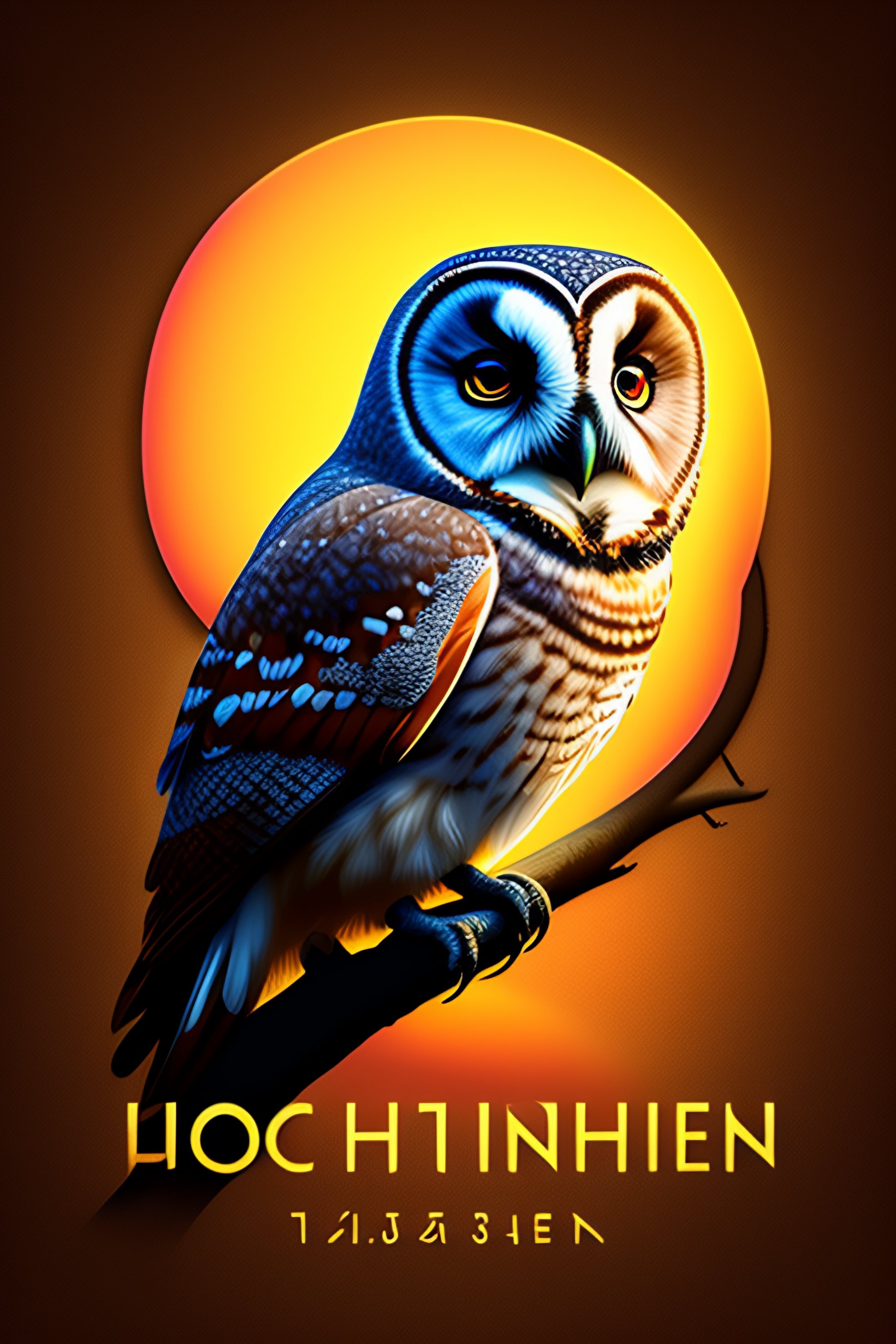 Lexica - Logo for podcast with an owl