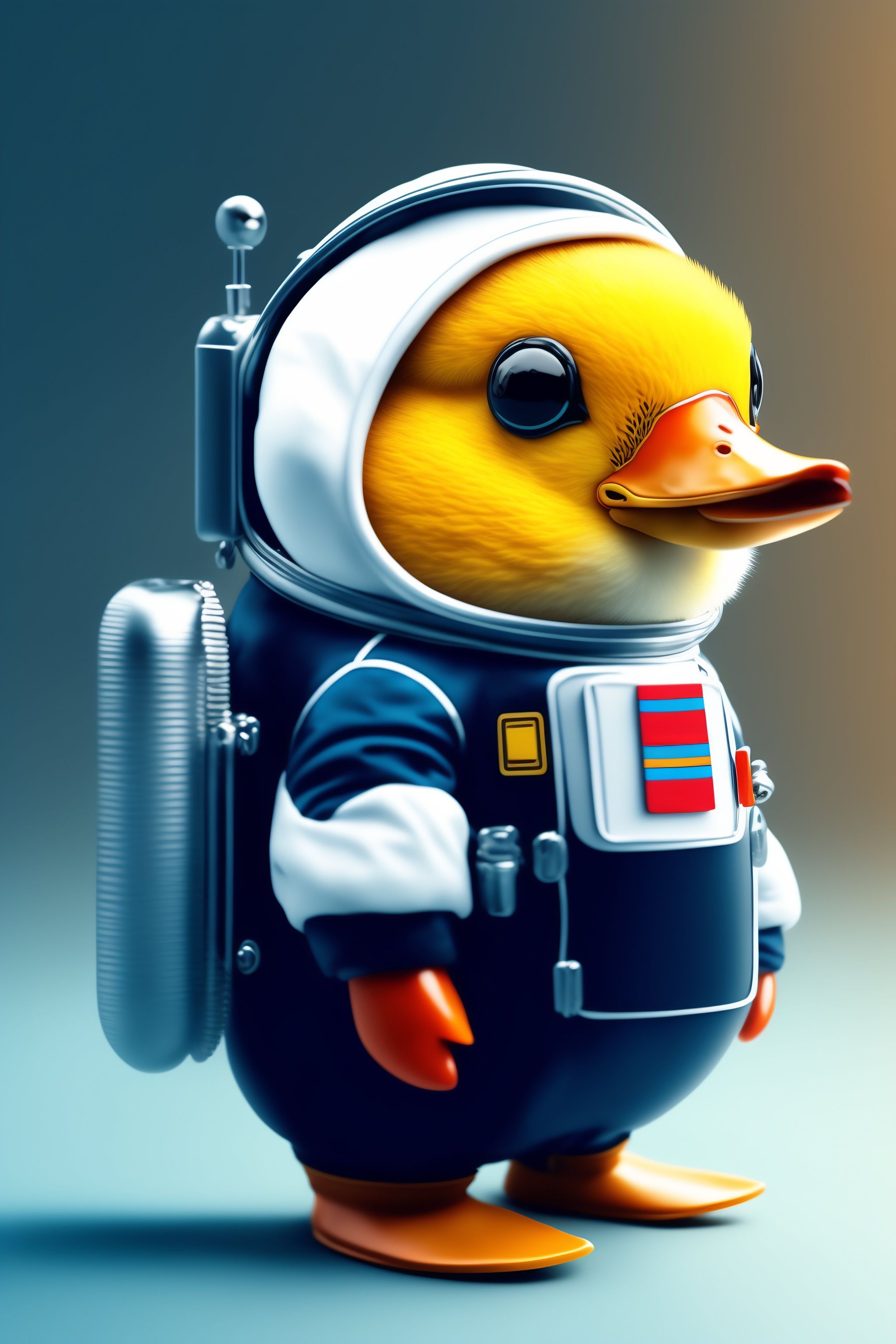 Lexica - A little duck with an astronaut suit digital art that are of ...