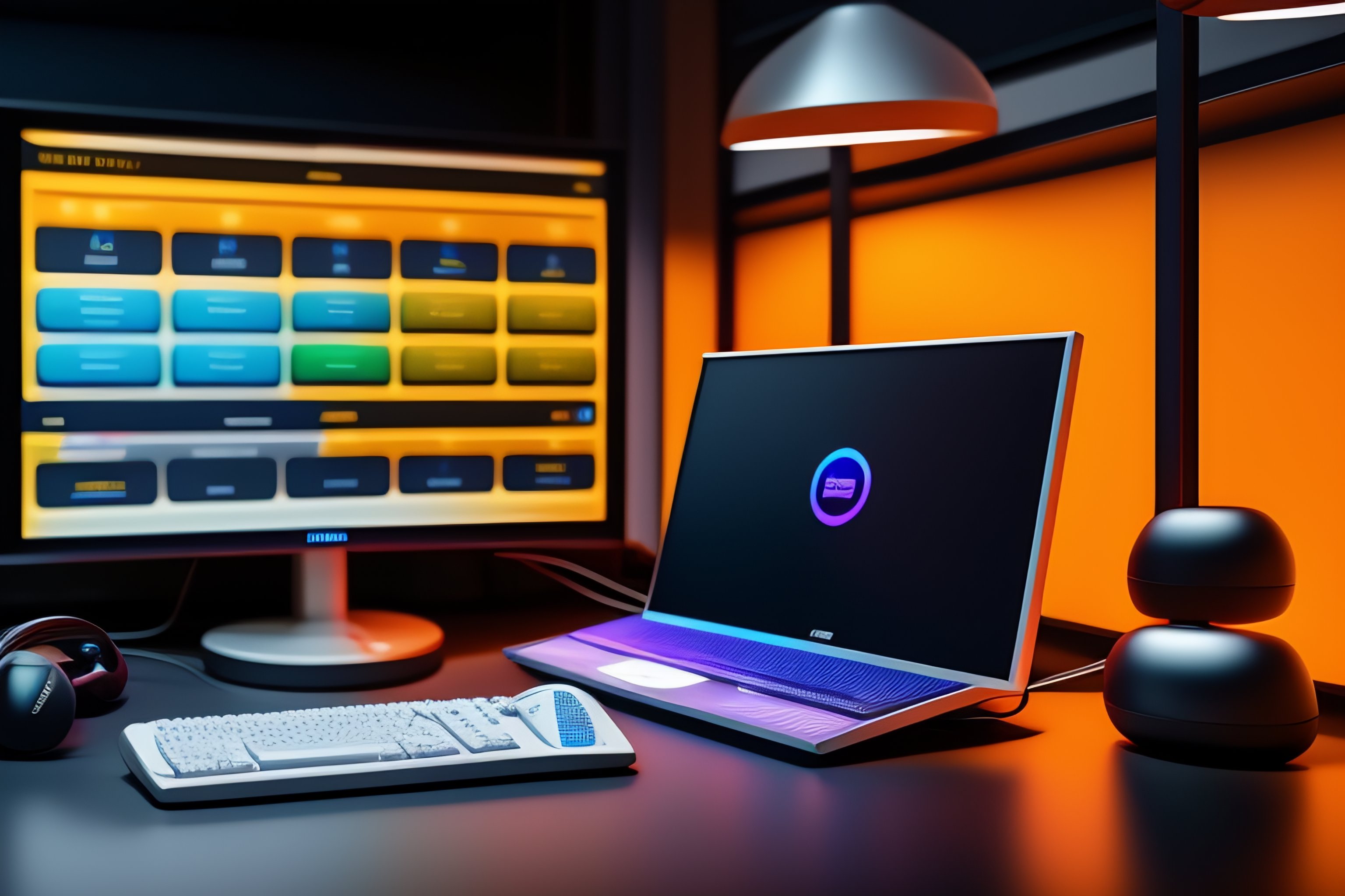 Lexica - Image for landing page, of an ecommerce selling technological ...