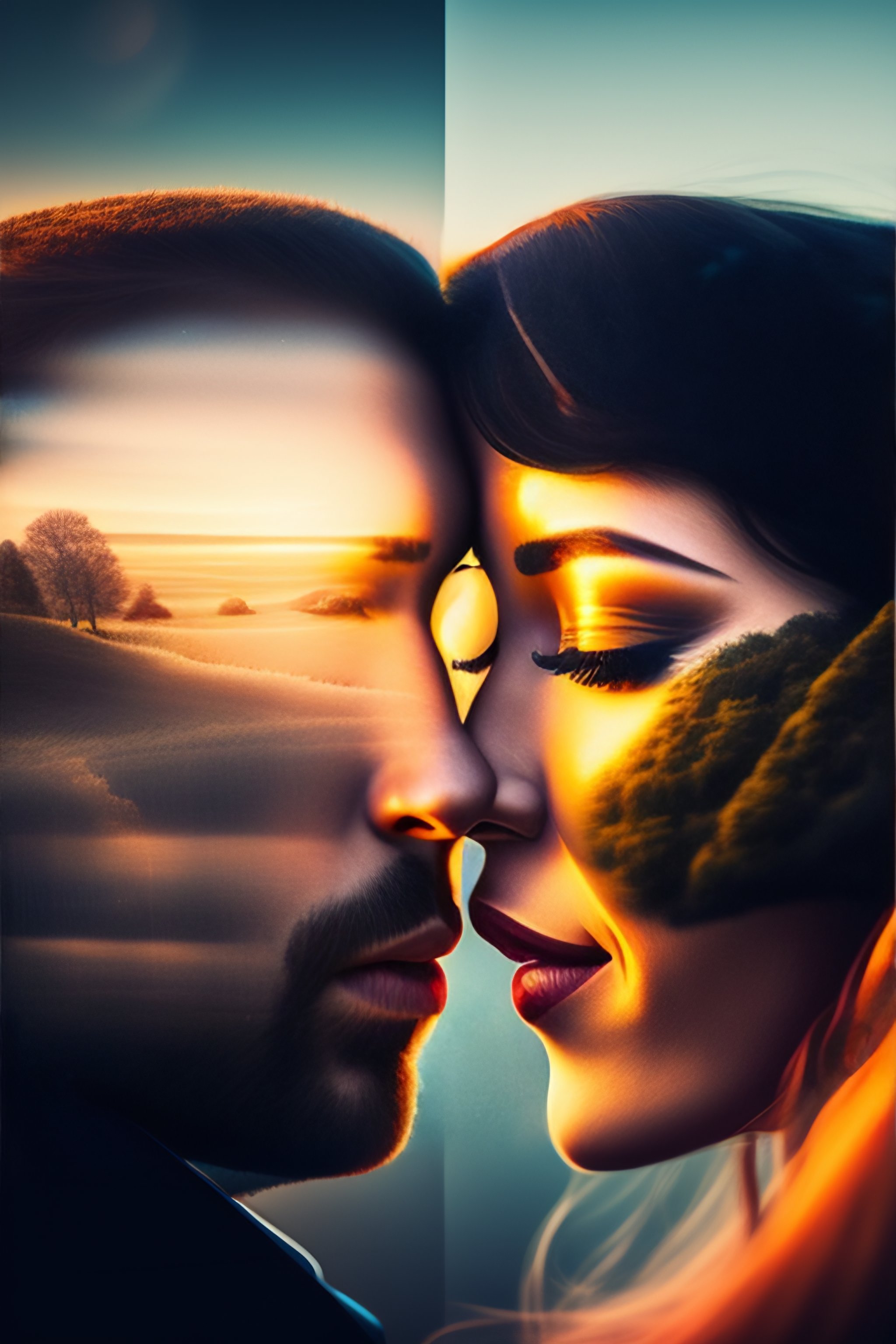 Lexica - Double exposure of love, love is the most relevant theme, love ...