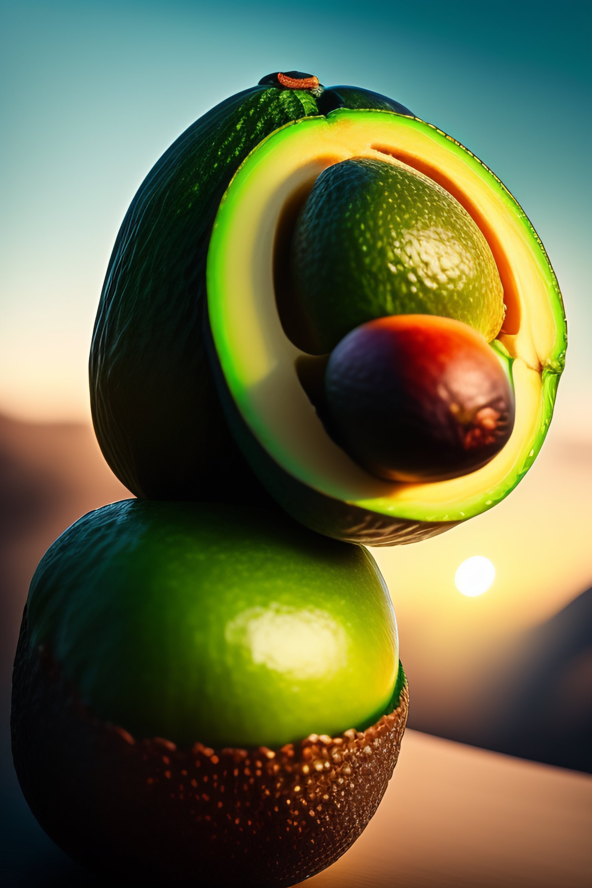 Lexica - Avocado the warrior