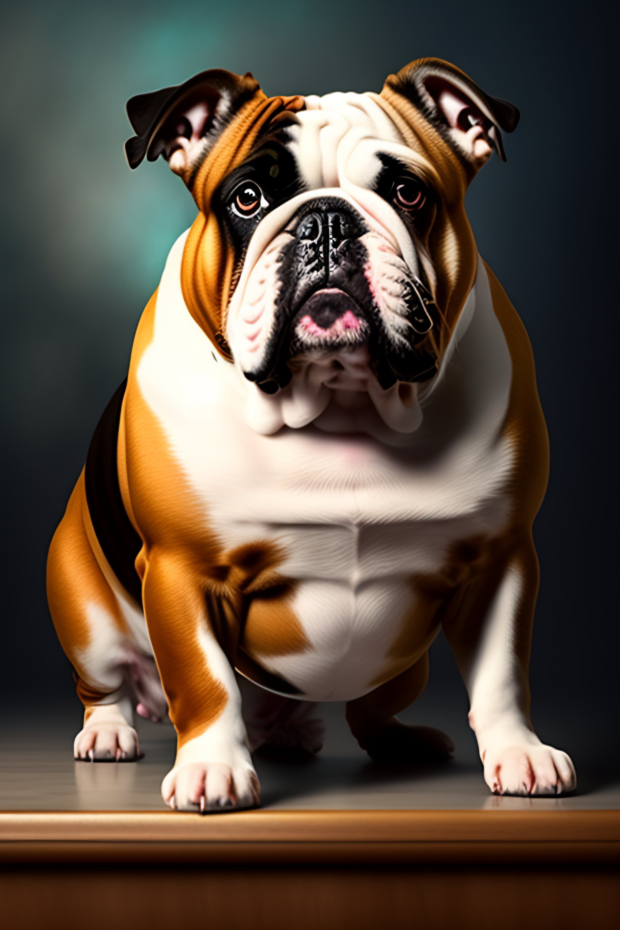 Lexica - Bulldog frances atigrado muy mayor con canas en toda la cara