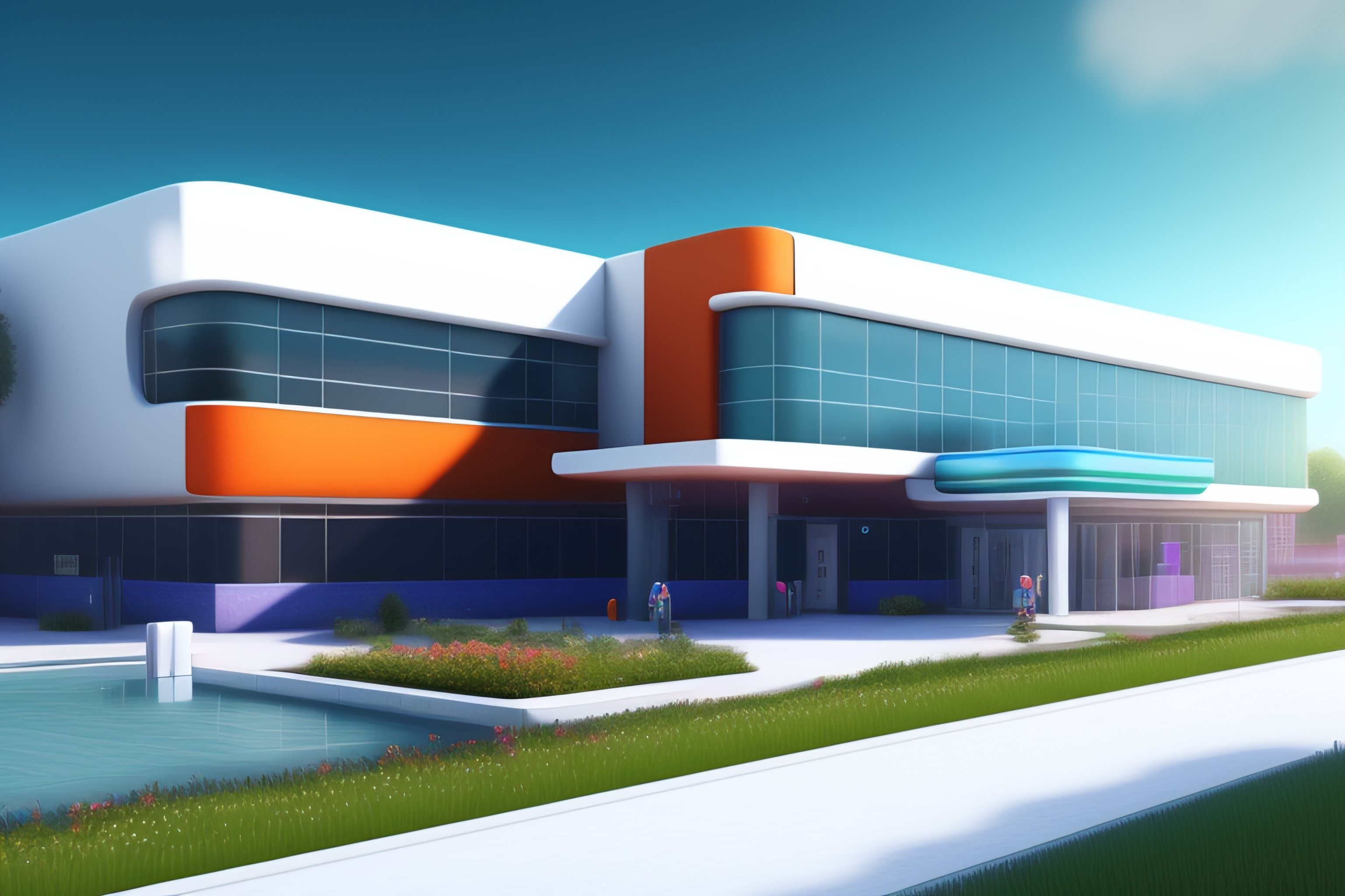 Lexica - Hospital concept art, colorful, 8 k photorealistic, hd, high ...