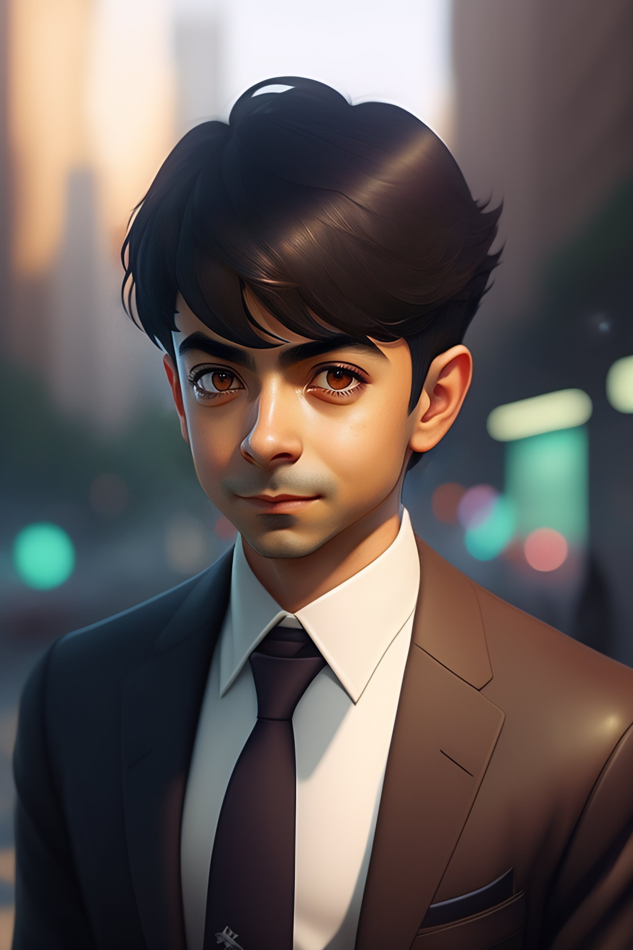 Lexica - Character concept art of Rowan Atkinson as an anime boy | cute ...