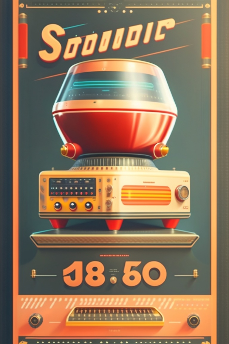 Lexica - Poster of a giant 1950's.INNOVATIVE ELECTRONIC MUSIC studio ...