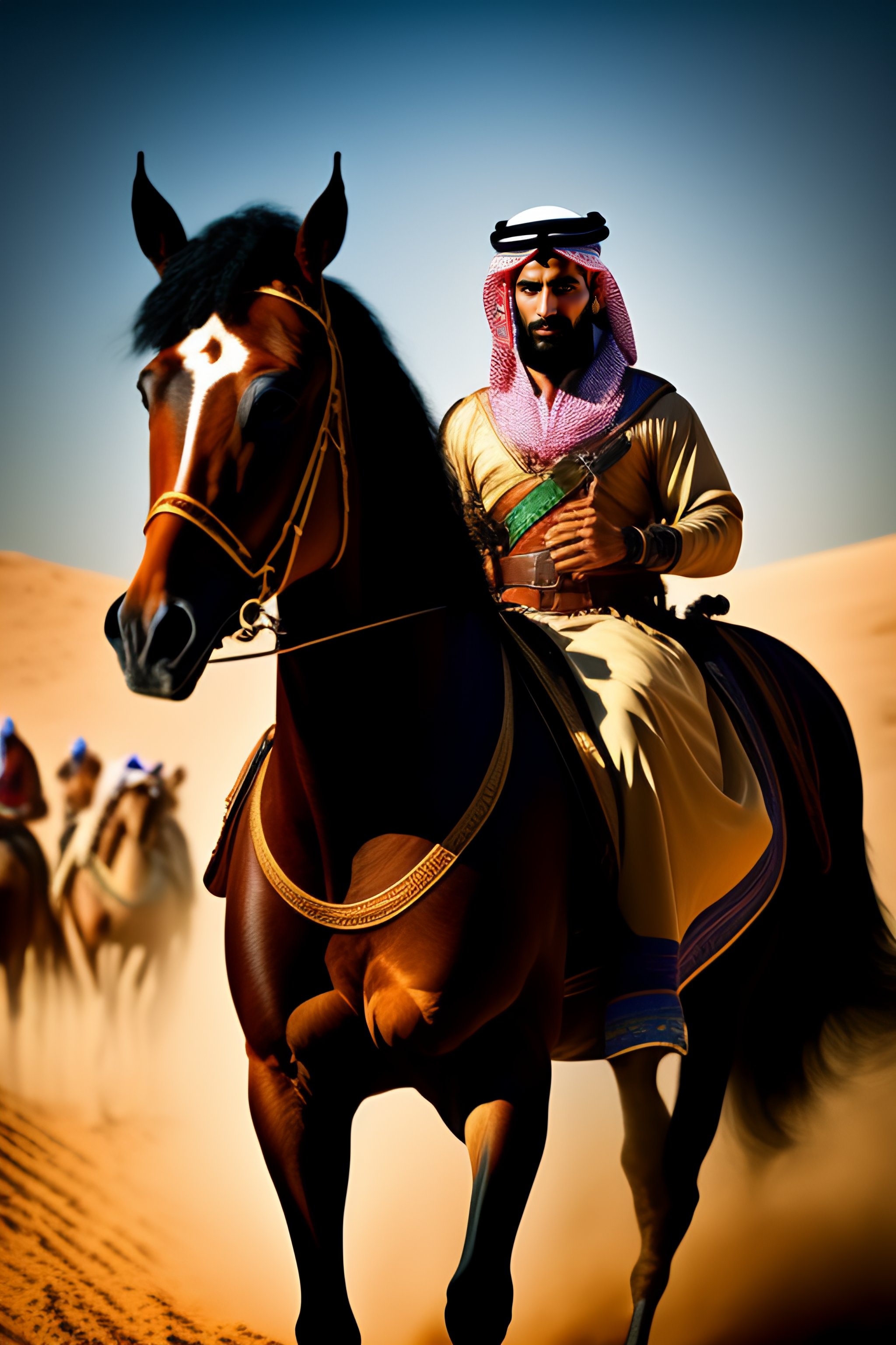 Lexica - Palestinian warrior,arabic warrior,1000,epic, 50mm lense,life ...