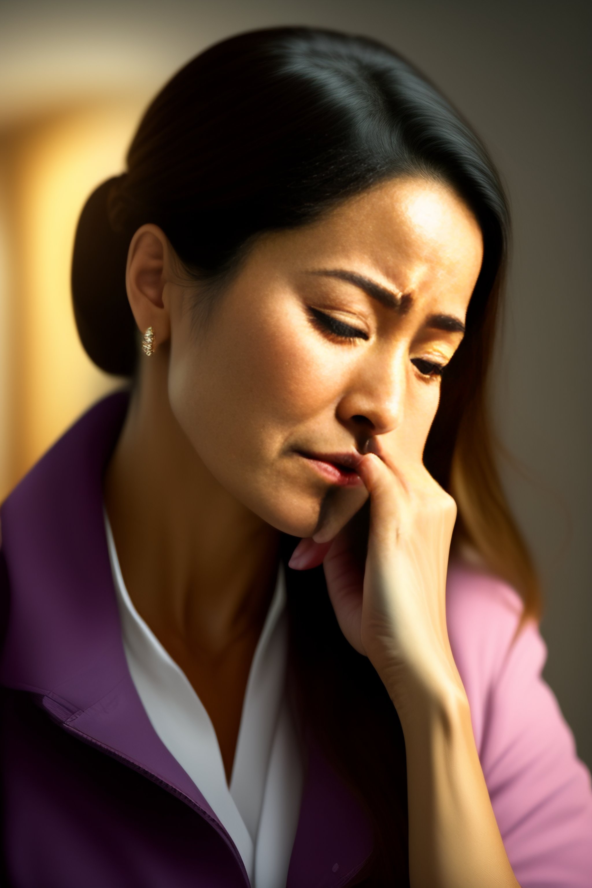 Lexica - A woman crying with tears